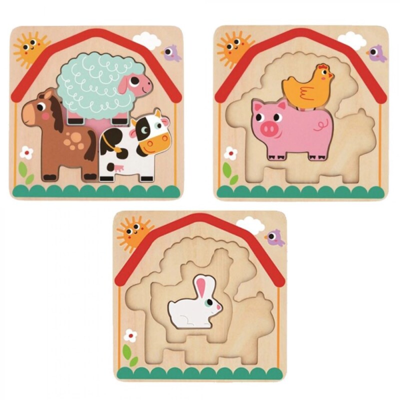 Puzzle multicapas de granja - Puzzle Multicapas De Granja — Kokino