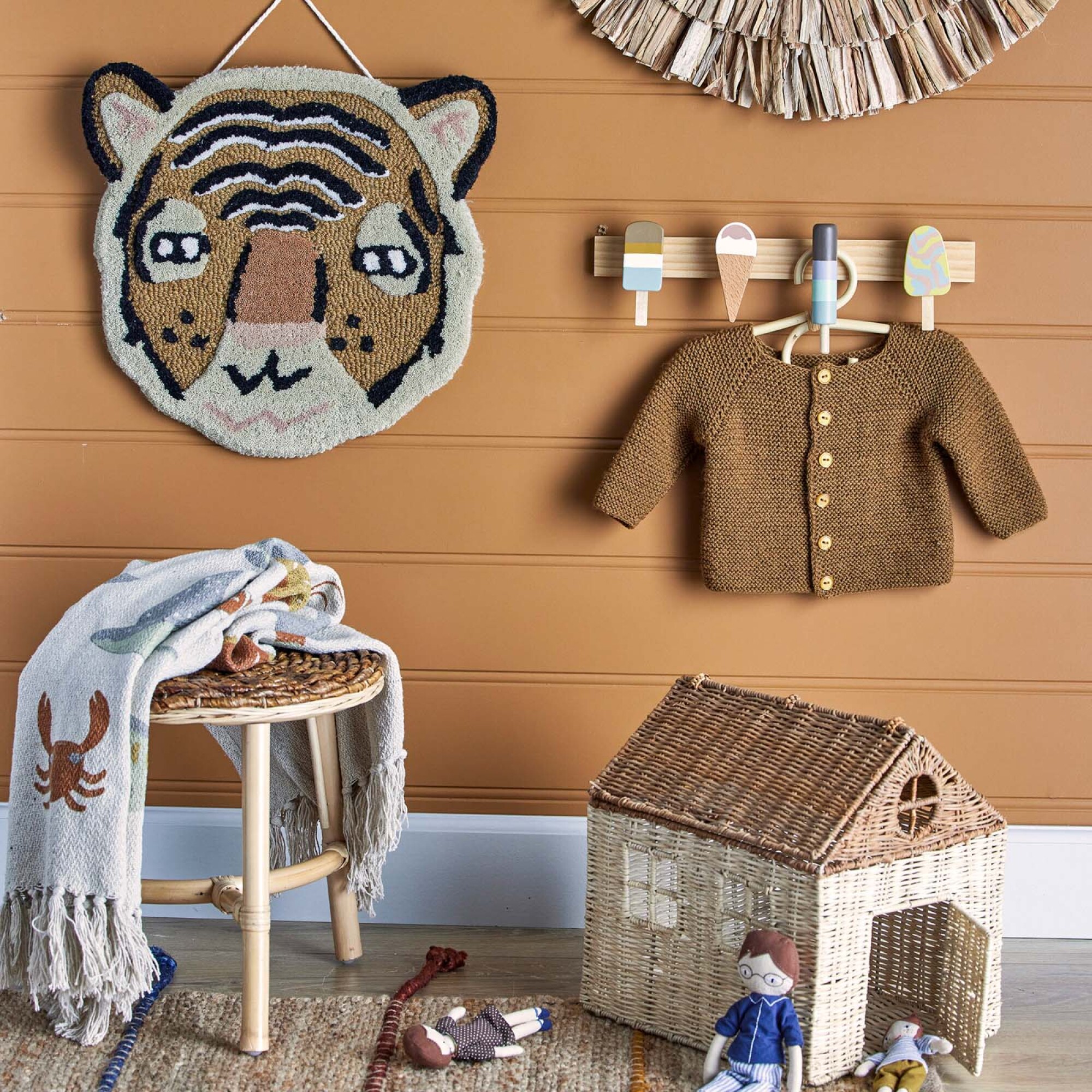 Perchero Kids Madera Multicolor Ice Cream — Divino