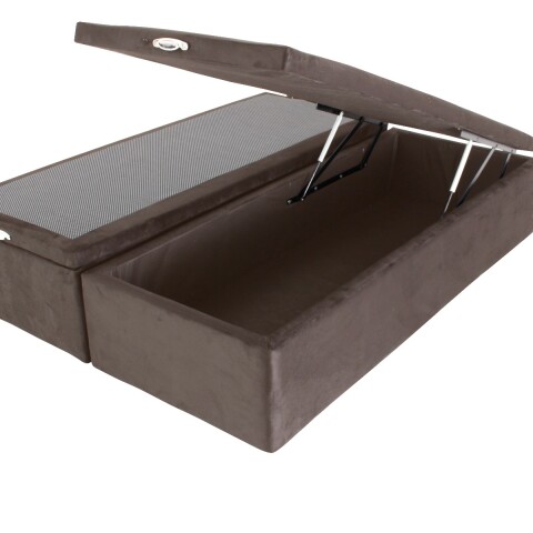Box Baúl Curvin Extra King 193x203x44 - Chocolate — Bed Home
