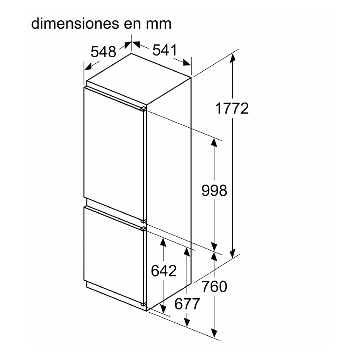 Heladera Panelable Bosch KIV86VSE0 267 lts — Barraca Europa