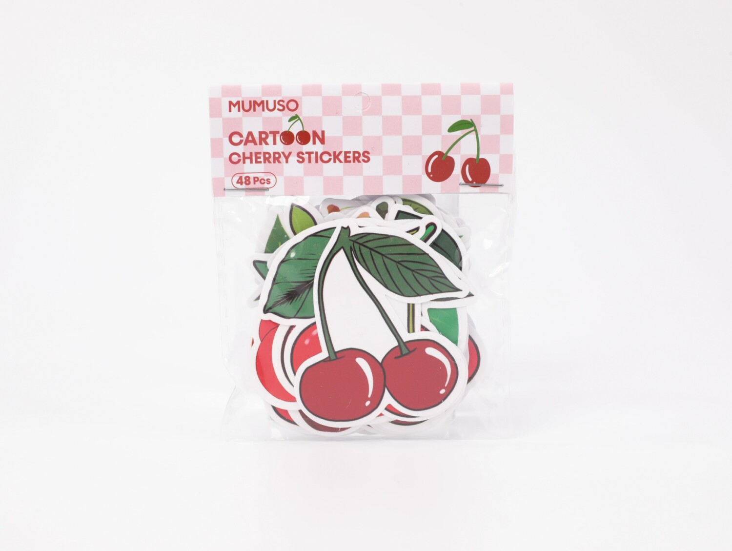 STICKERS DE CEREZAS (48 PIEZAS) — MUMUSO