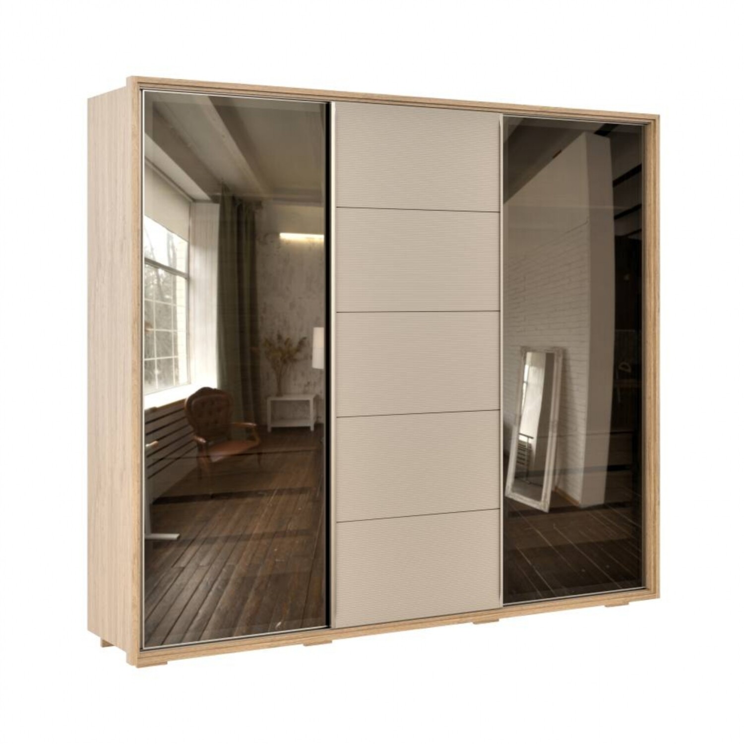 Ropero puertas corredizas - Concepto - Hanover — Rustico Hogar