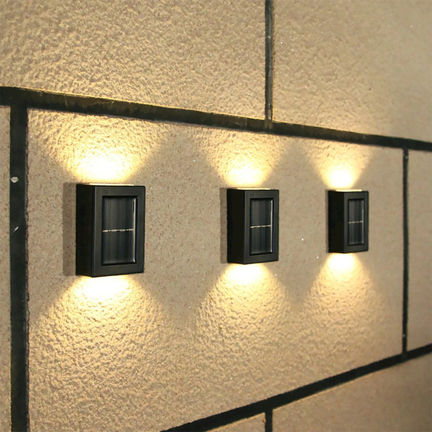 Set x8 Aplique Bidireccional Fotocelula Solar Camino Jardin — Atrix