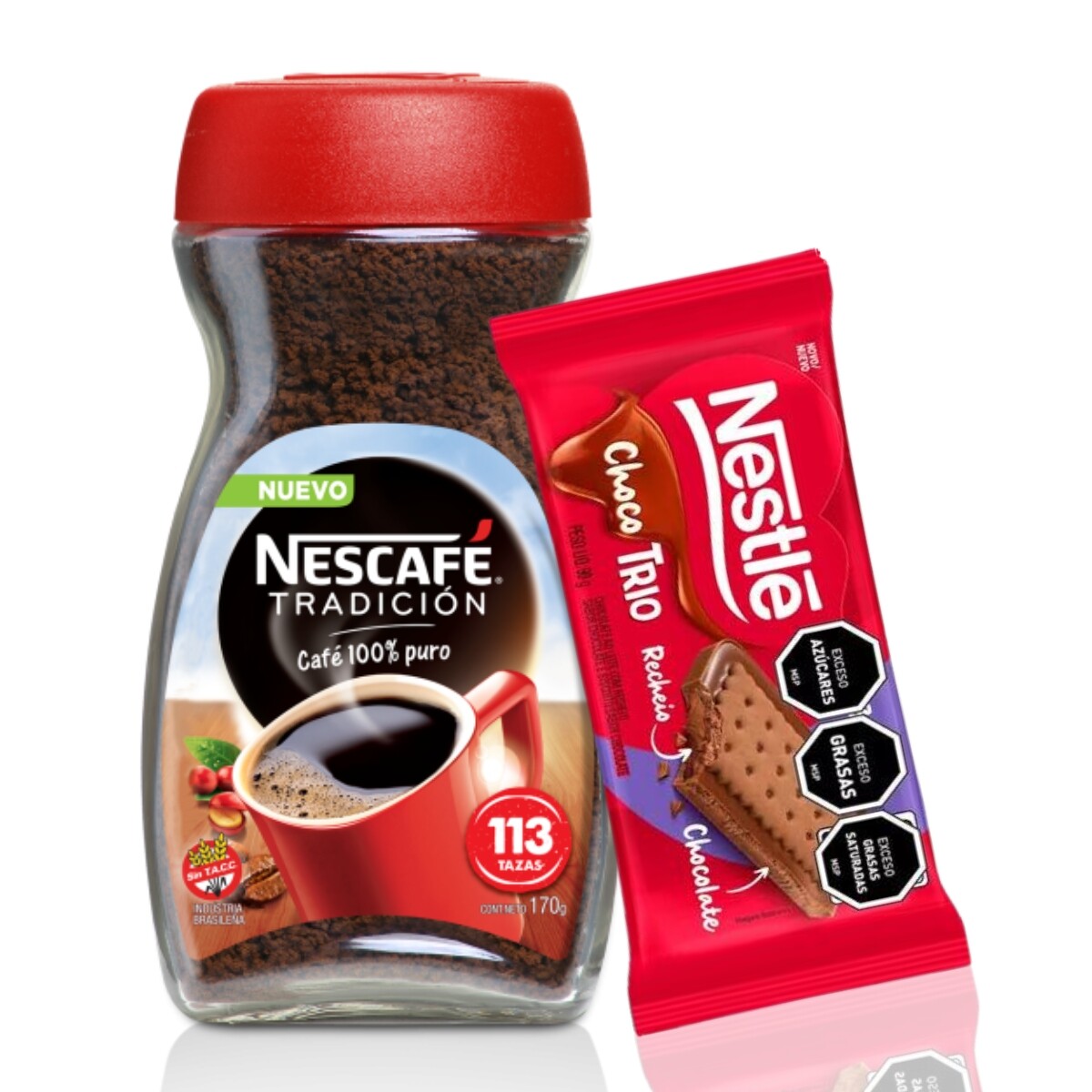 Pack Nescafé Tradición 200GRS + Tableta Nestle Chocotrio — Universo Binario