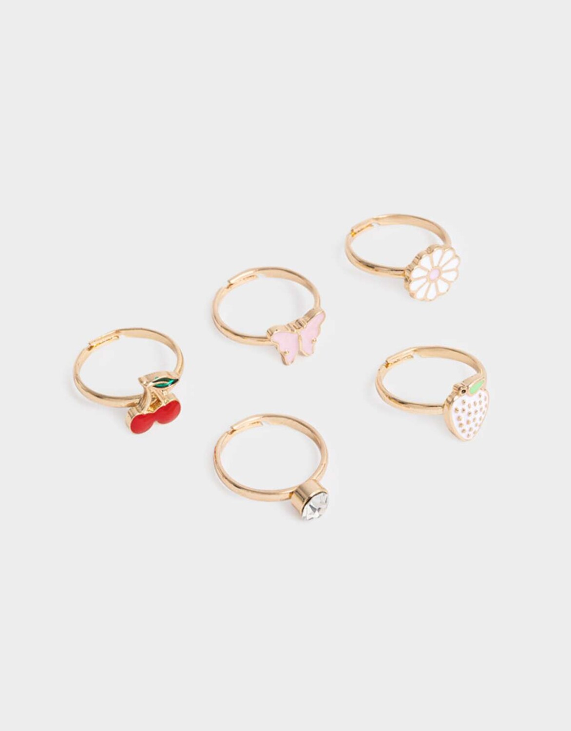 Anillos Infantiles Con flores - Dorado — Tienda Soy Santander