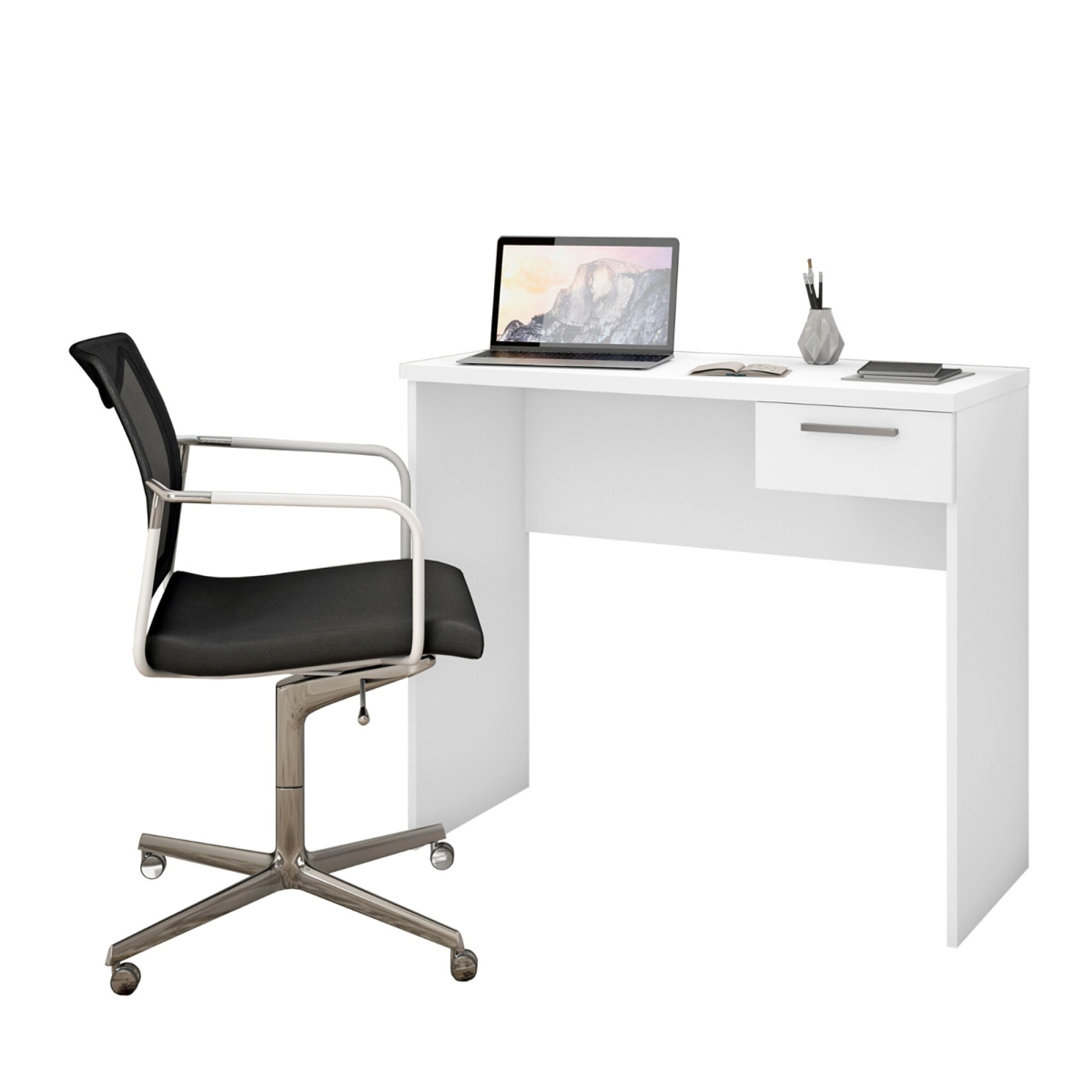 Escritorio PC / 1 cajón - BLANCO — Compra Más