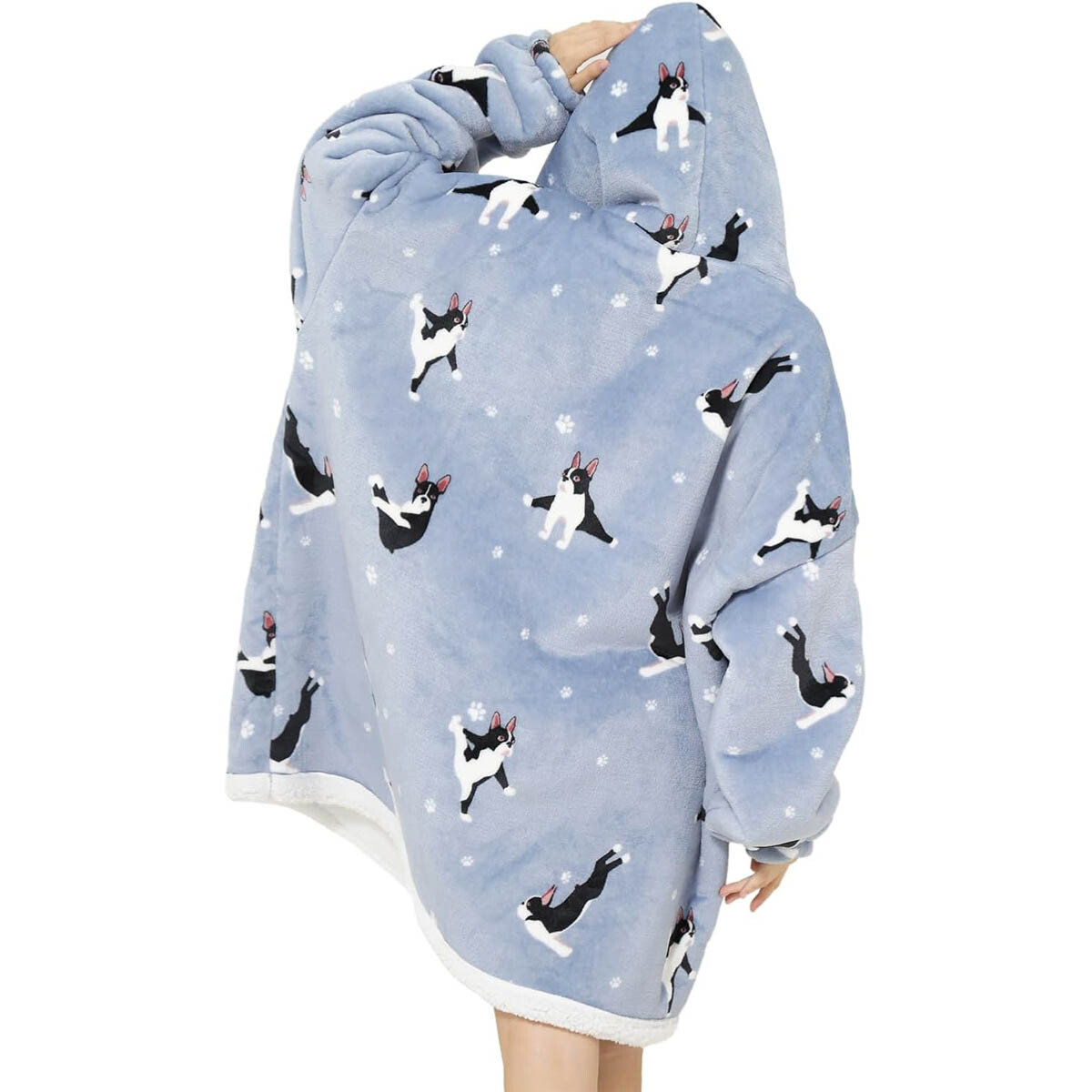 Manta Buzo Poncho Canguro Polar C/ Capucha Corderito - Perrito — El Rey ...