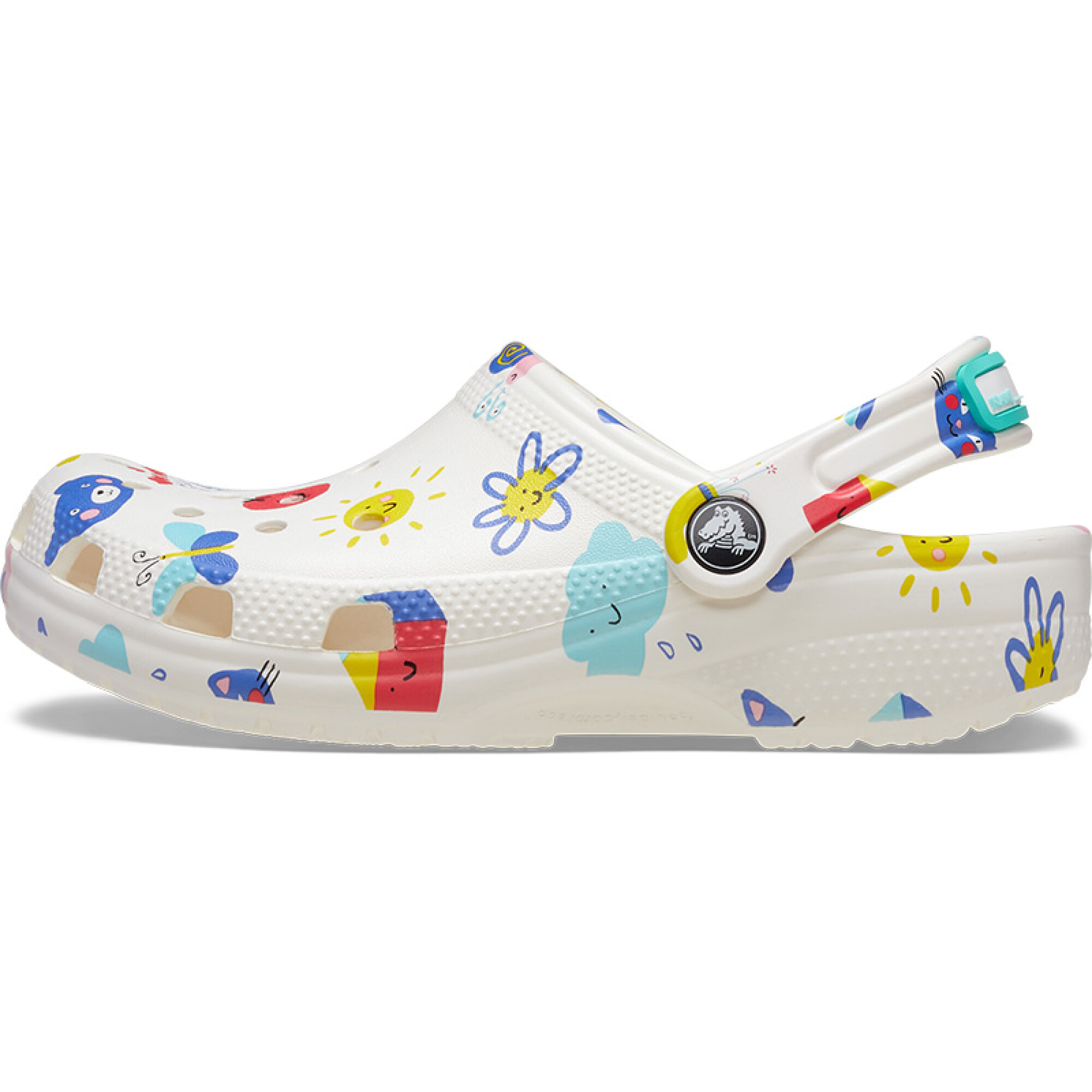 Crocs Classic Toddler Doodle Print Clog - Blanco — Crocs