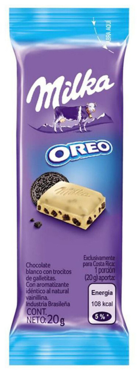 TABLETA CHOCOLATE MILKA OREO 20G BLANCO — El Clon
