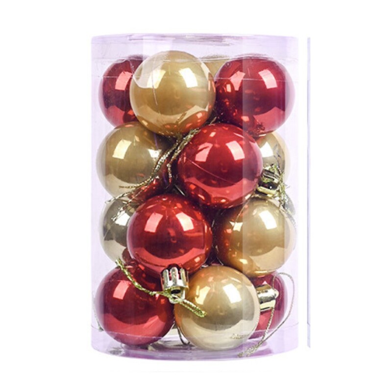 Esferas navideñas x16 - Rojo — Apache