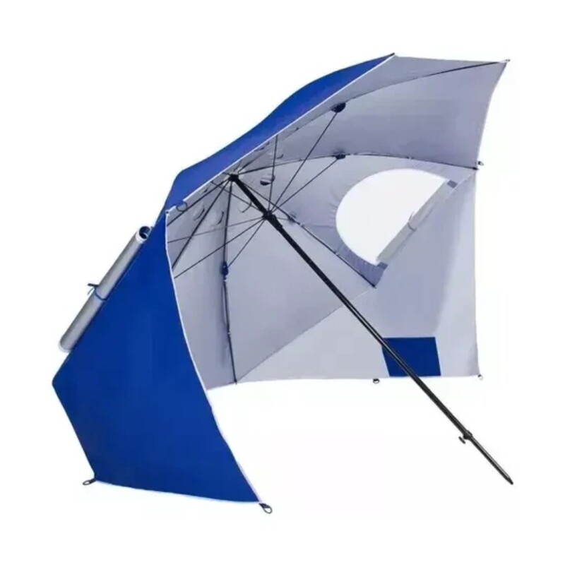 Sombrilla Toldo Playa UPF 50+ con Paneles Laterales | Protección Solar ...