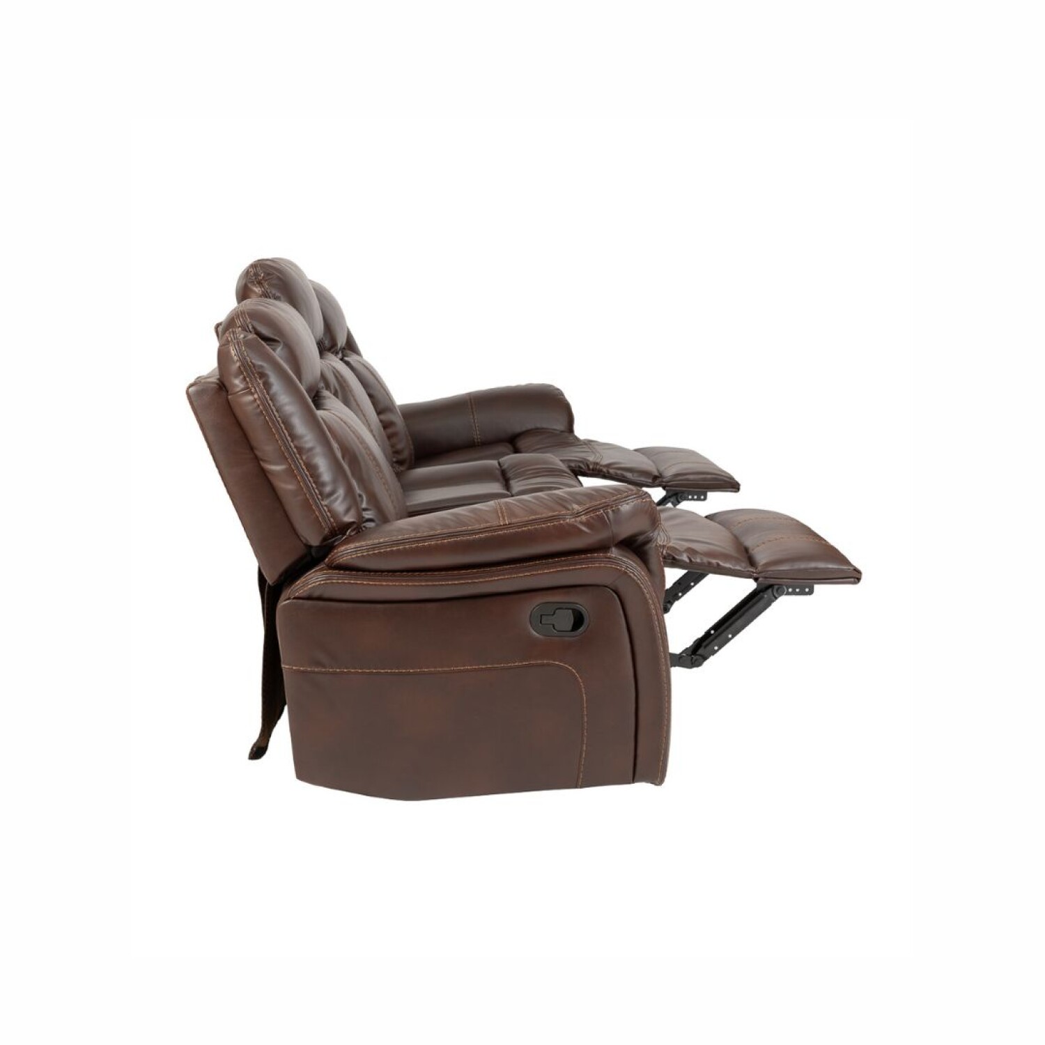 Sofá Recliner 3 Cuerpos - Royal - Marron — Rustico Hogar