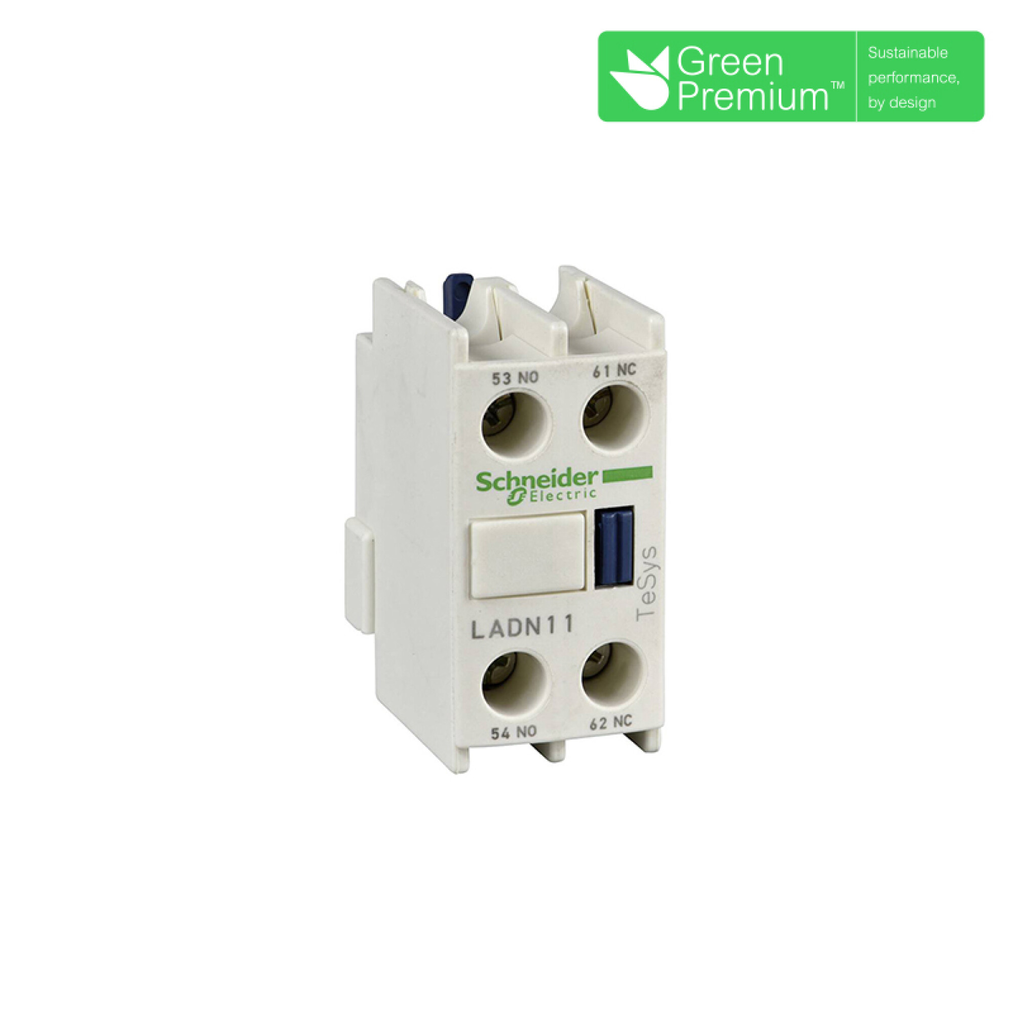 Block auxiliar frontal 1NA + 1NC p/LC1D-LC1F - TL1944 — Fivisa