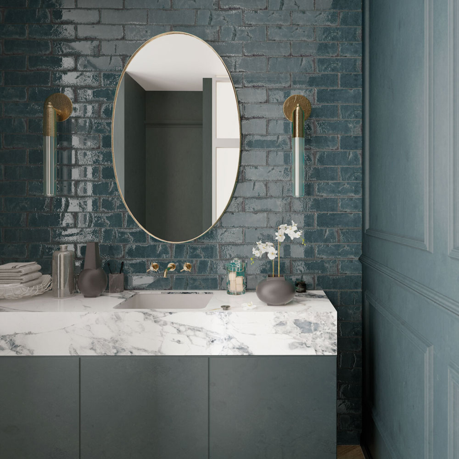 Porcelanato Alma Azul - 1.14m2 — Bagno & Company