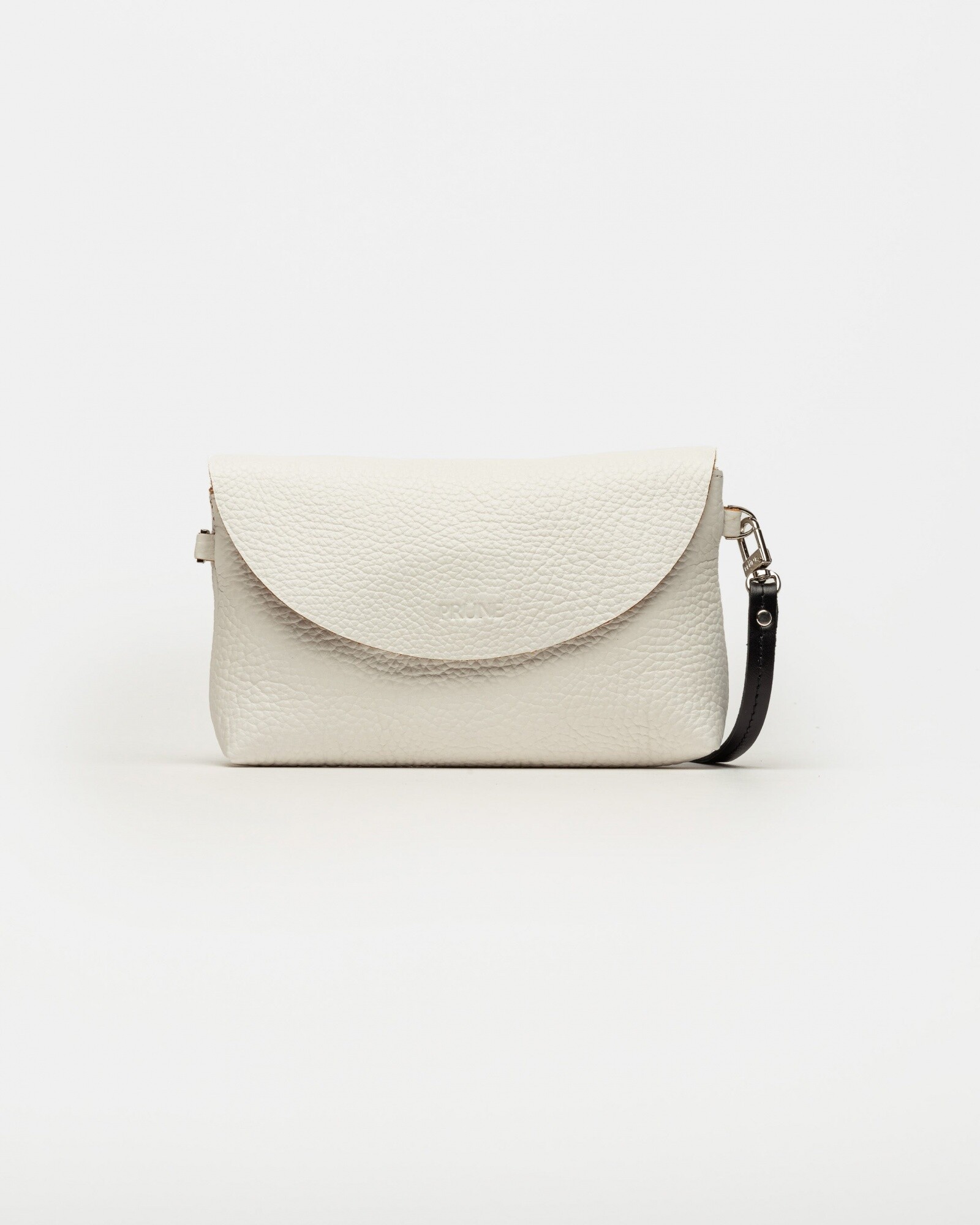 Mini bag Viena en cuero graneado - Blanco — Prüne