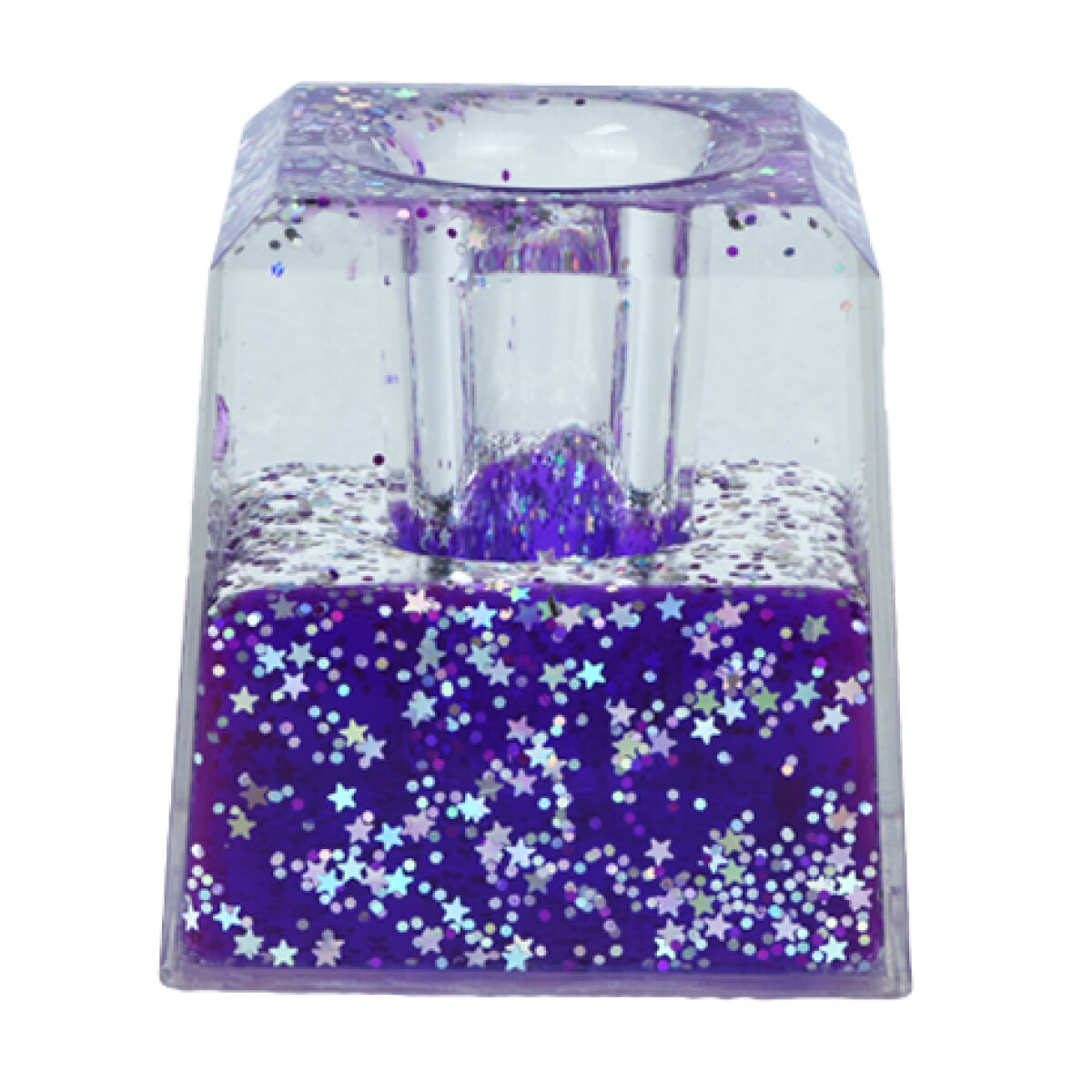 PORTA LAPIZ ACRILICO RECTANGULAR C/AGUA 7X7CM BASE 7.5CM ALTO CAJA ...