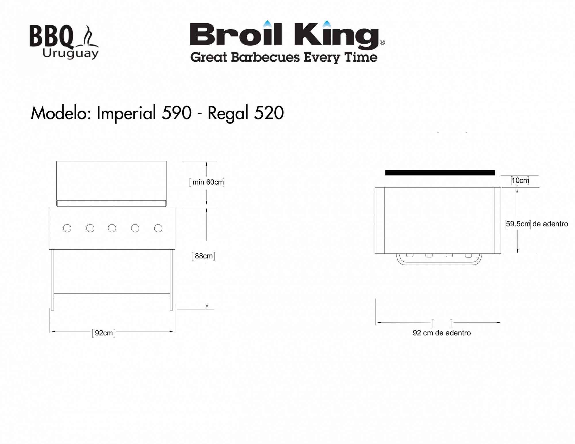 Regal 520 Black — BBQ Uruguay