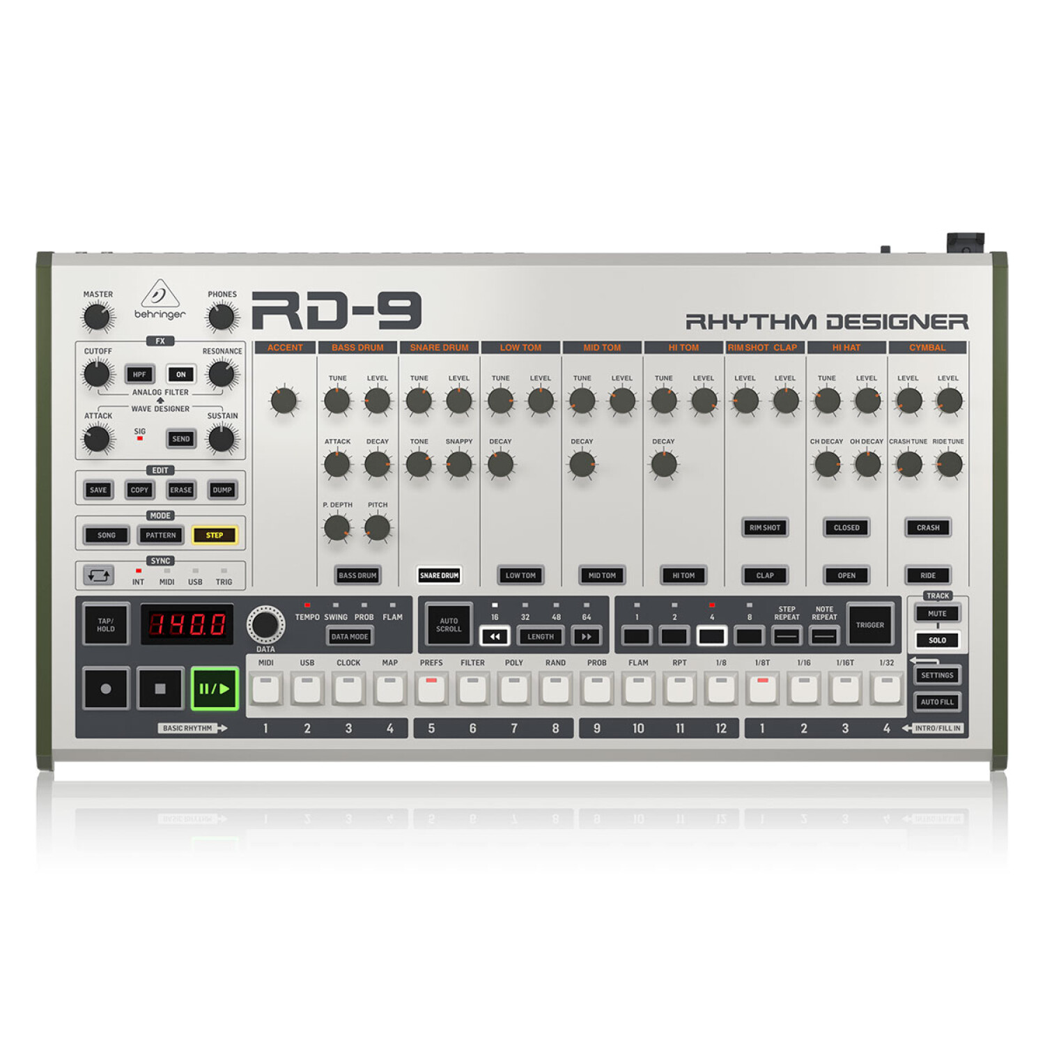 Sintetizador Caja De Ritmos Behringer Rd-9 909 Bass — Palacio de la Música