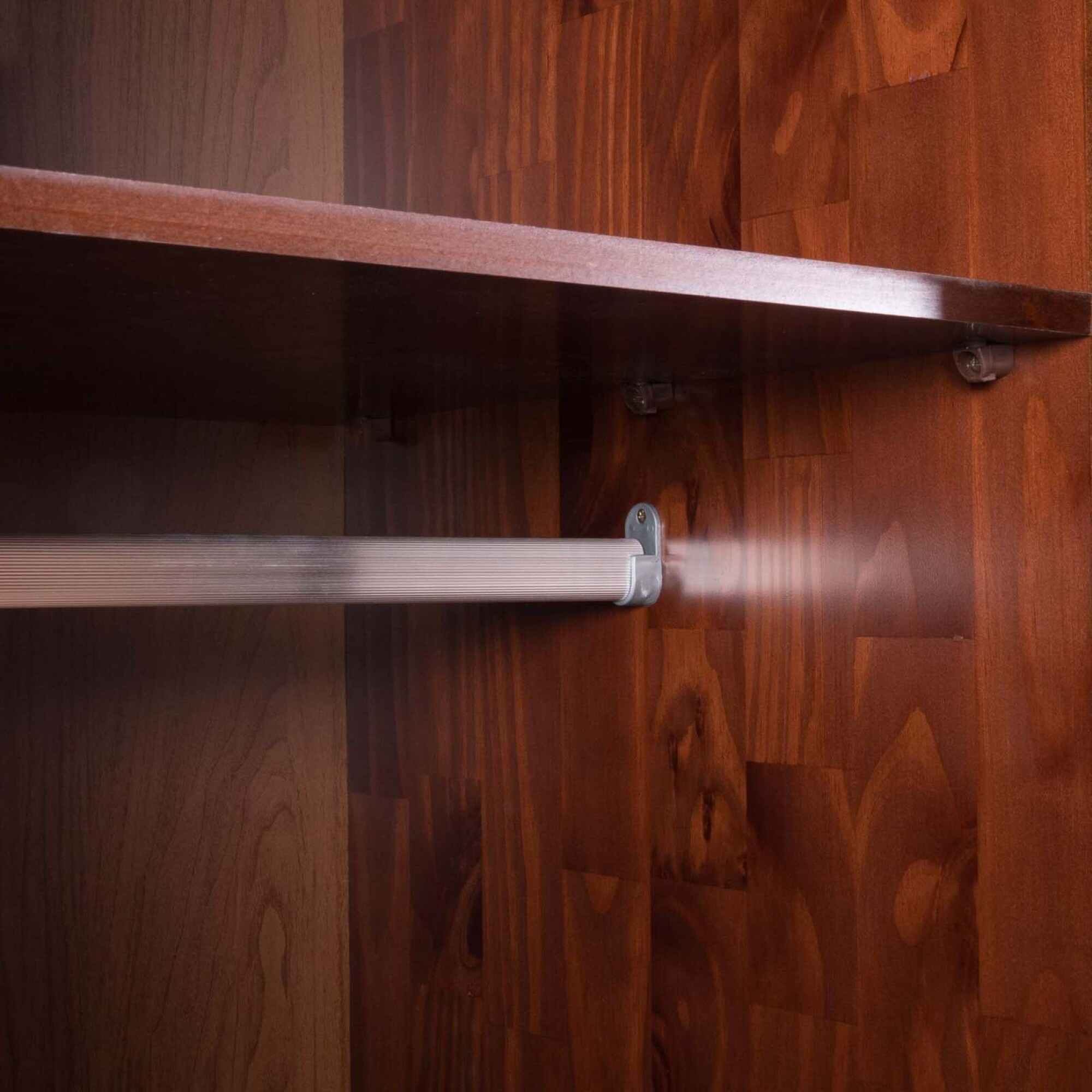 Placard Corredizo 3 Puertas Madera Marron Agata — Divino