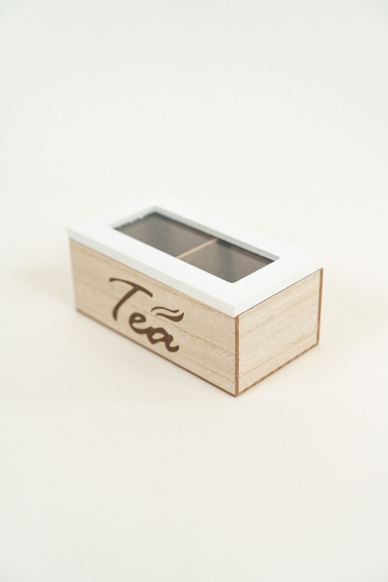 Caja Para Té Tea, 2 Separadores - Color Unico — Indian