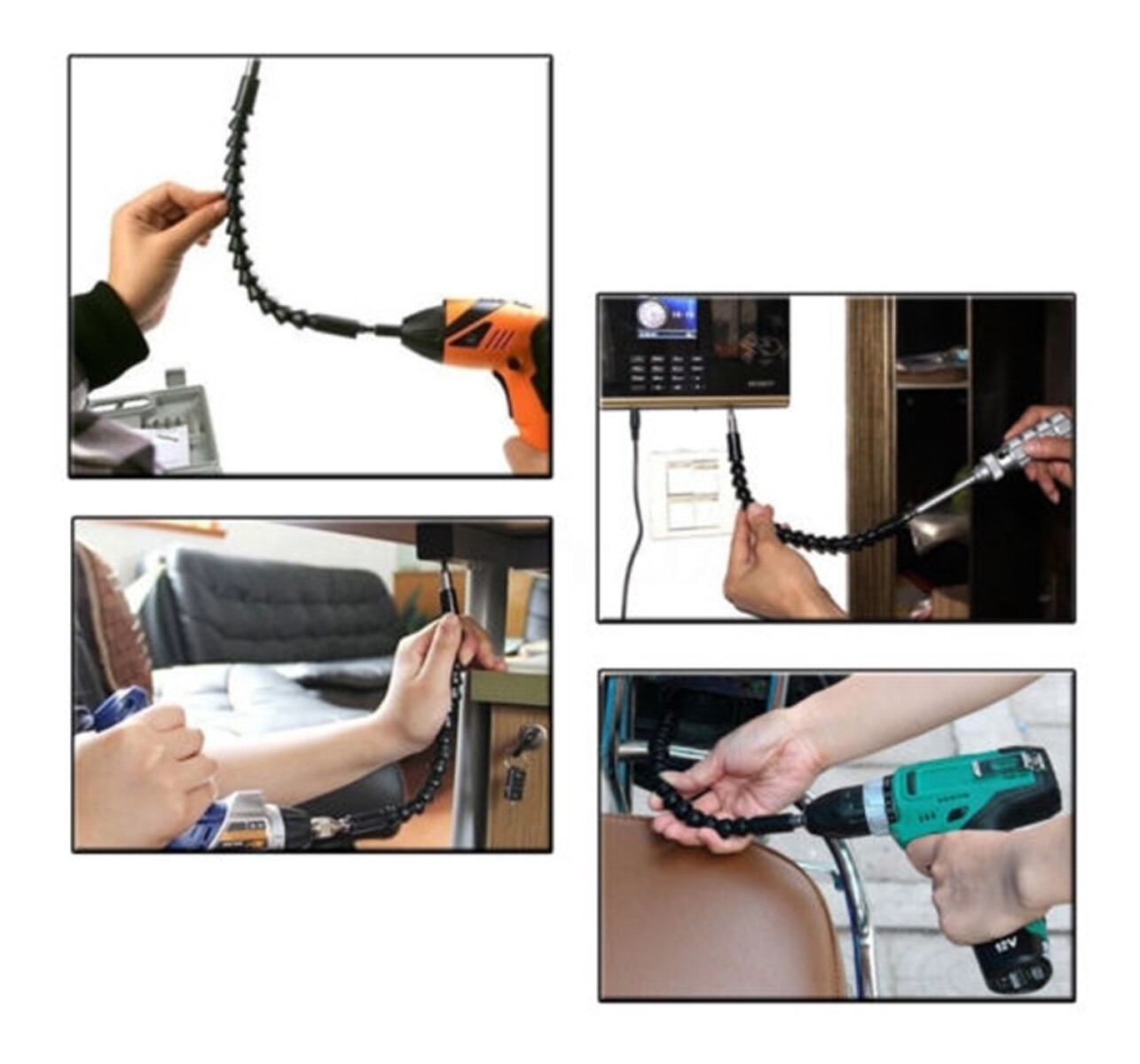 Extensión Flexible De 30cm Atornilladora Taladro Eléctrico — Atrix