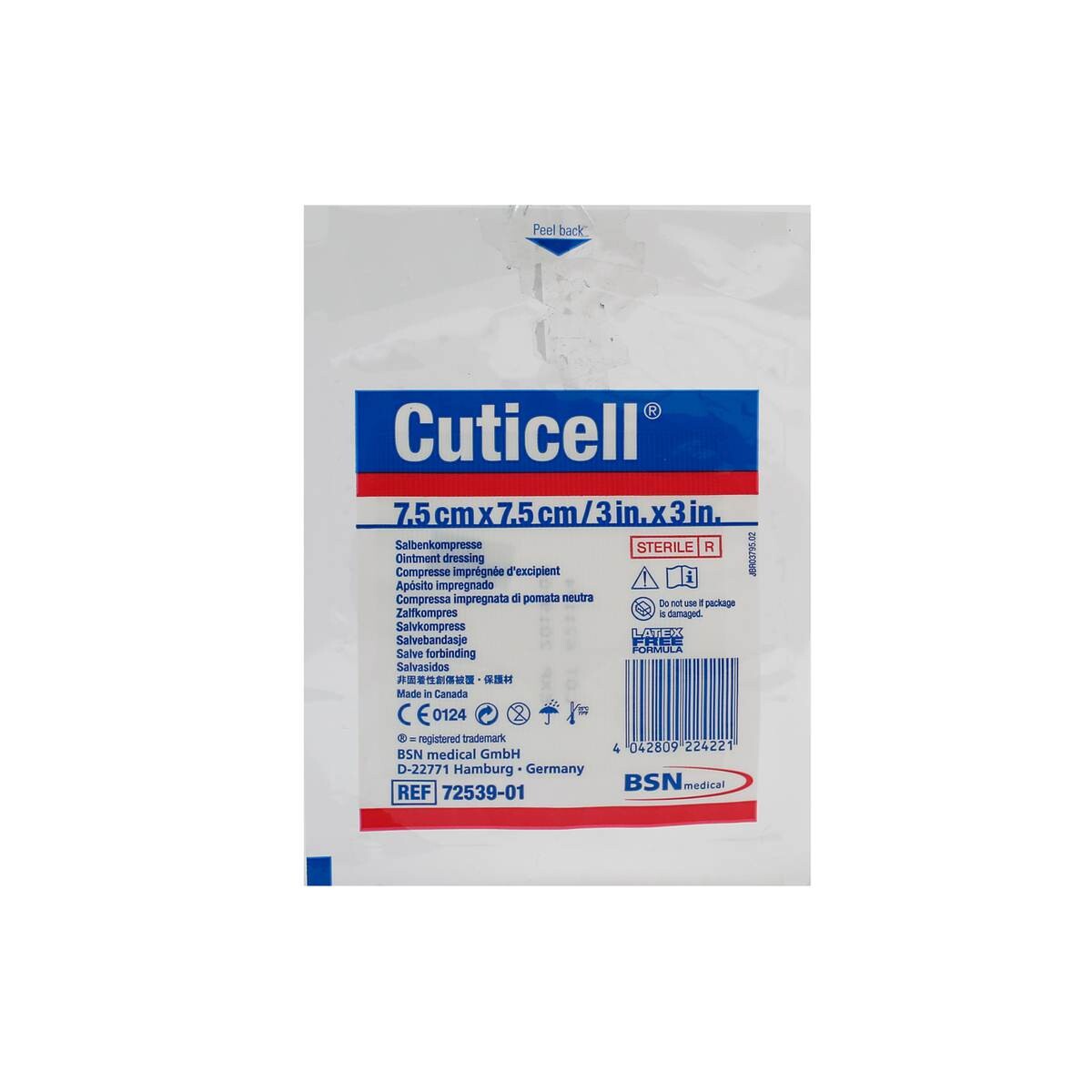 CUTICELL 7,5X7,5CM APOSITO REF 72539-01 — Farmacenter