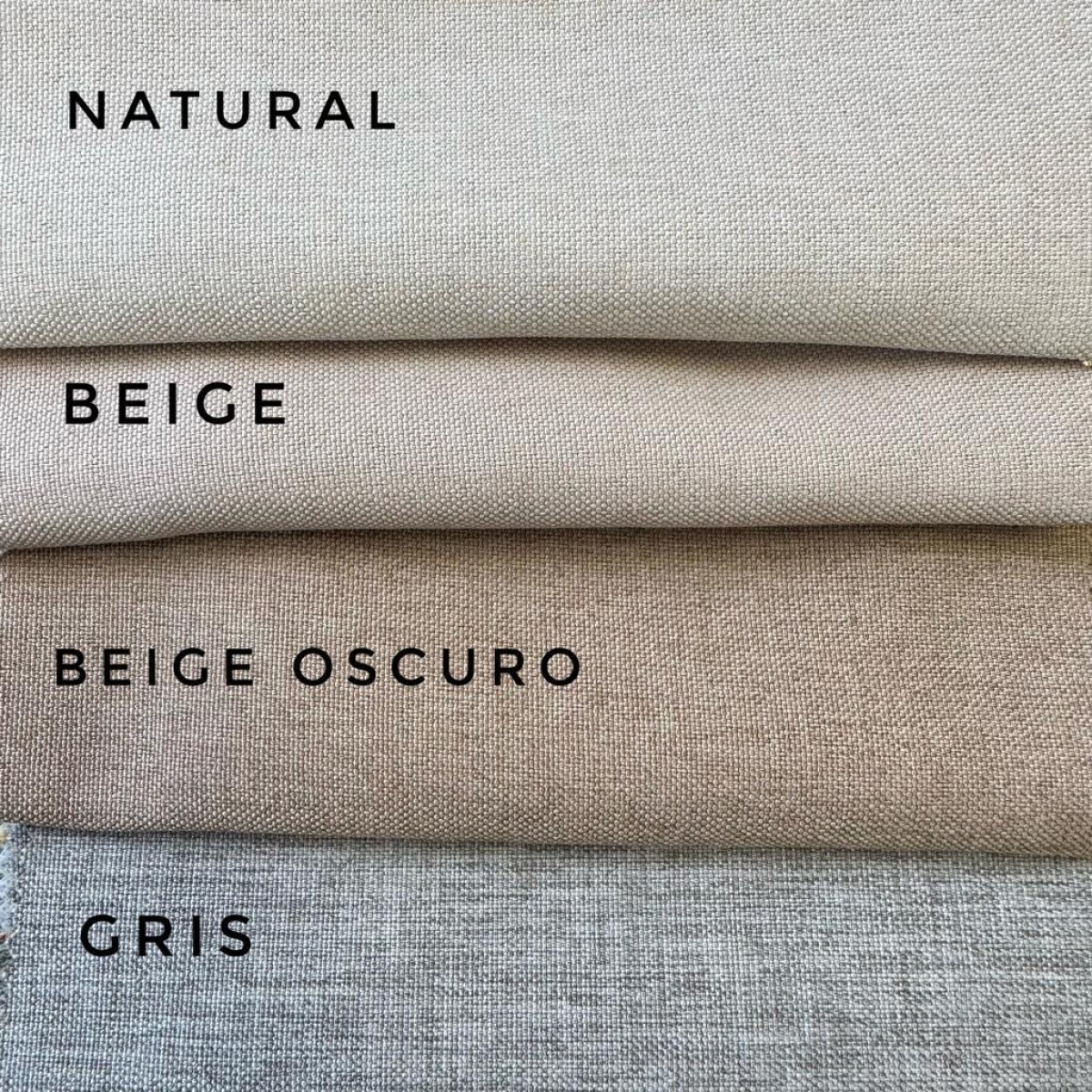 Cortina Convencional en Guils Beige Oscuro — Anne Decor
