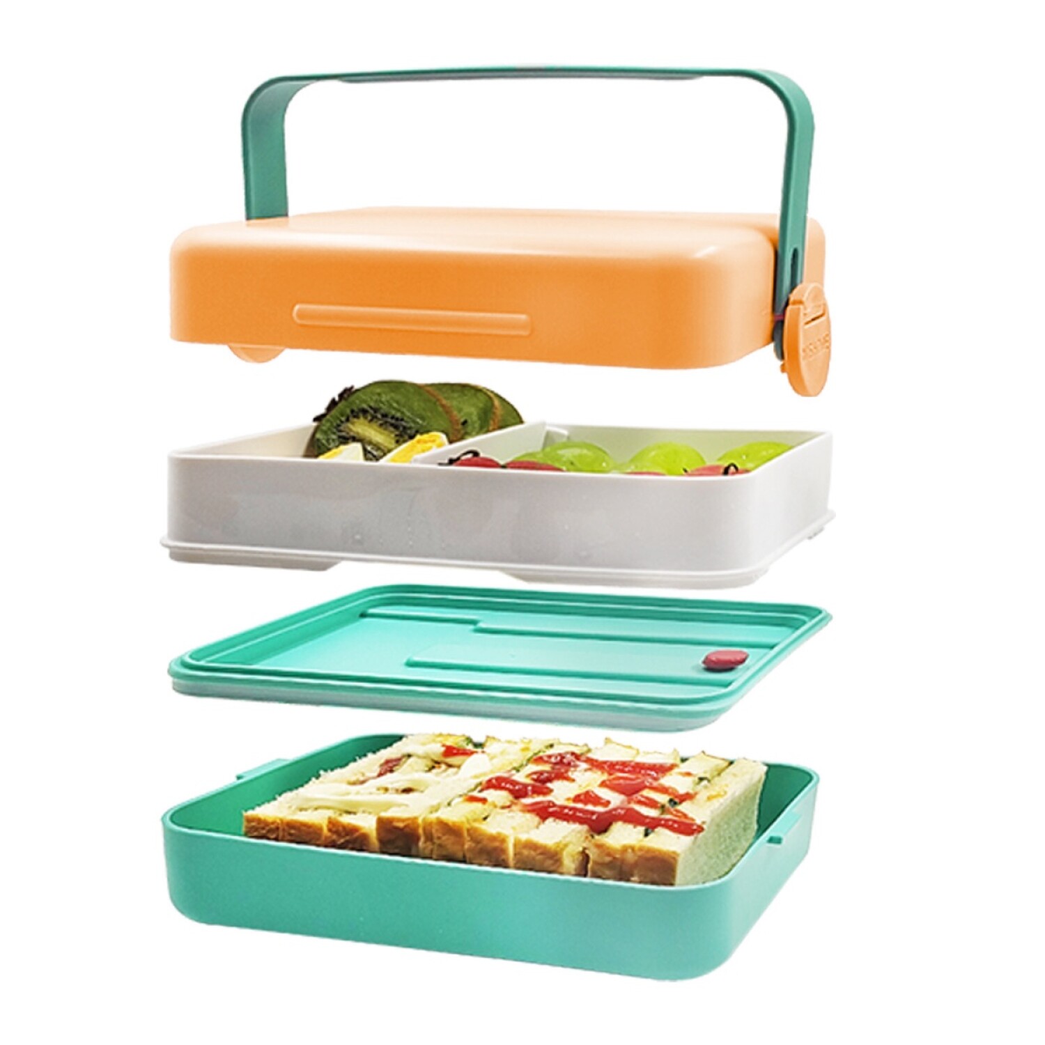 Lunchera Termica Vianda Con Niveles Escolar Lonchera Apta Microondas ...