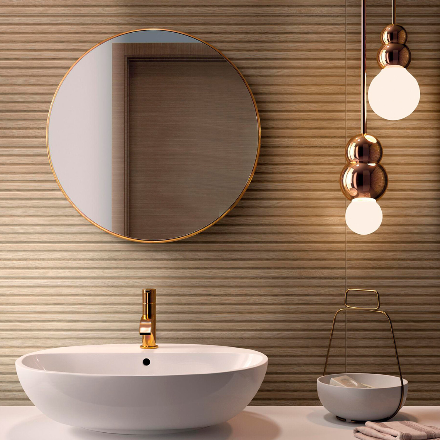 Porcelanato Maderado Decorado 3D 33X100Cm Pared — Acher Cerámicas