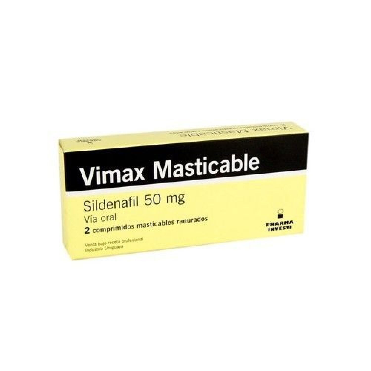 Vimax masticable 50 mg 2 comp — Farmacia Parque Miramar
