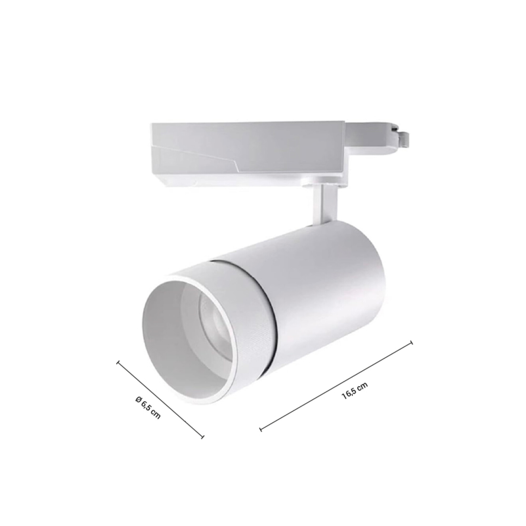 Track Light LED Zoom Blanco Dimerizable 20W Luz Cálida — Serlux