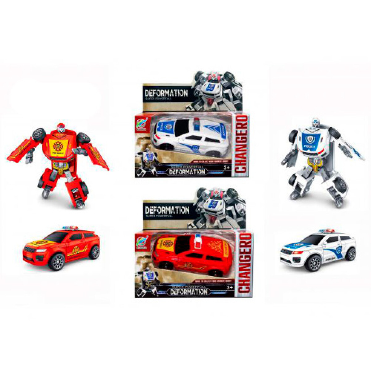 Autito Robot Transformable 15 cm X 15 cm — Universo Binario