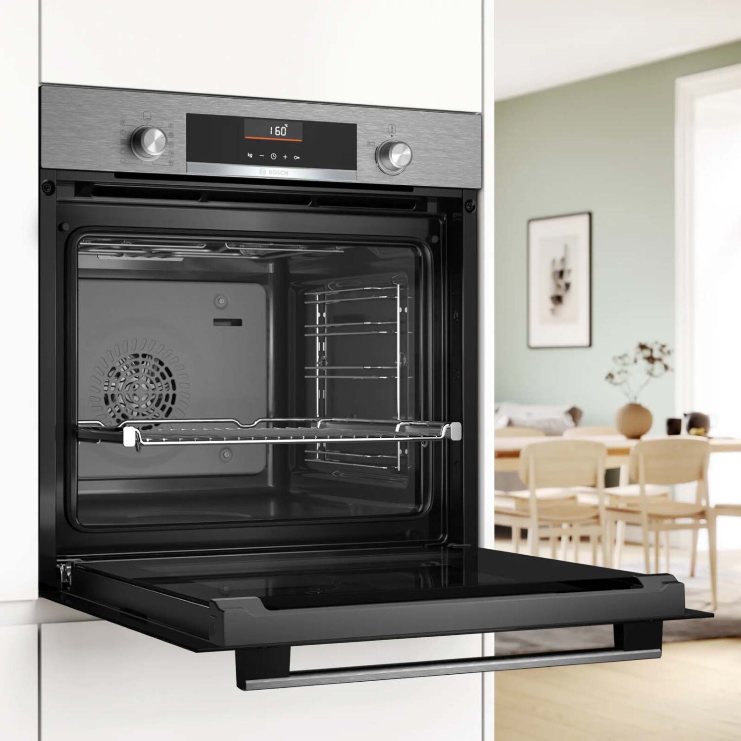 Horno De Empotrar Bosch 71-litros Hbg536es3 — Divino