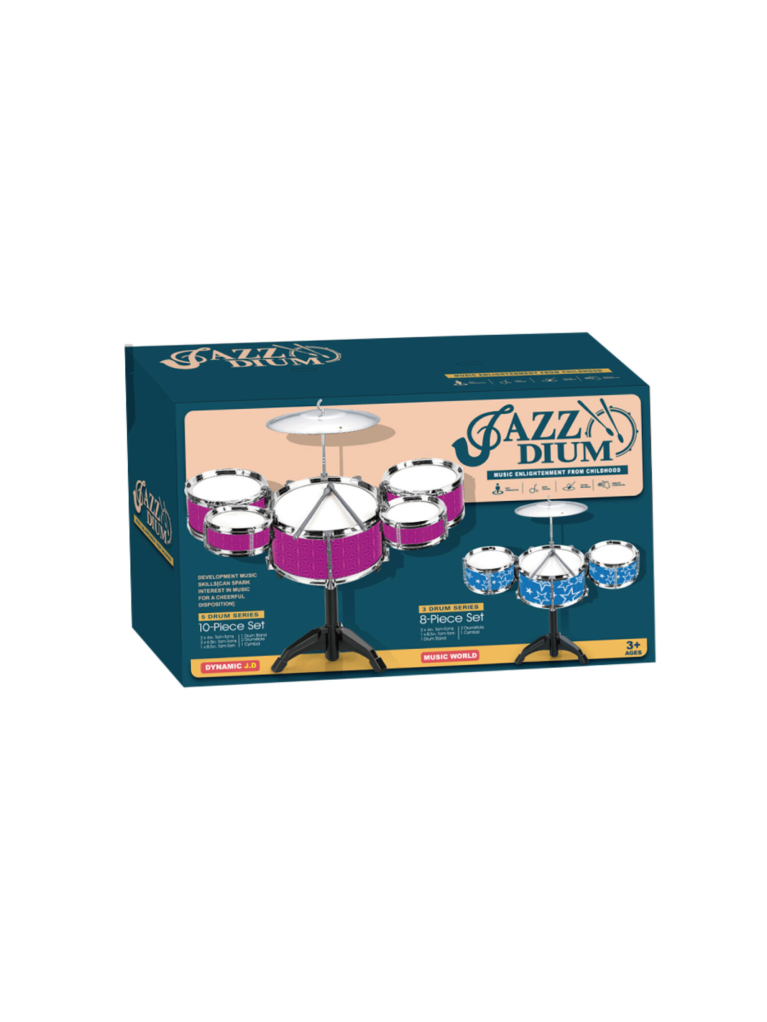 MINI BATERIA 5 PIEZAS - ROJO — Guapa - Paprika