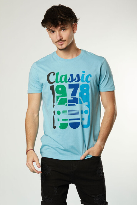 T-SHIRT CLUBO - Azul — Superoutlet