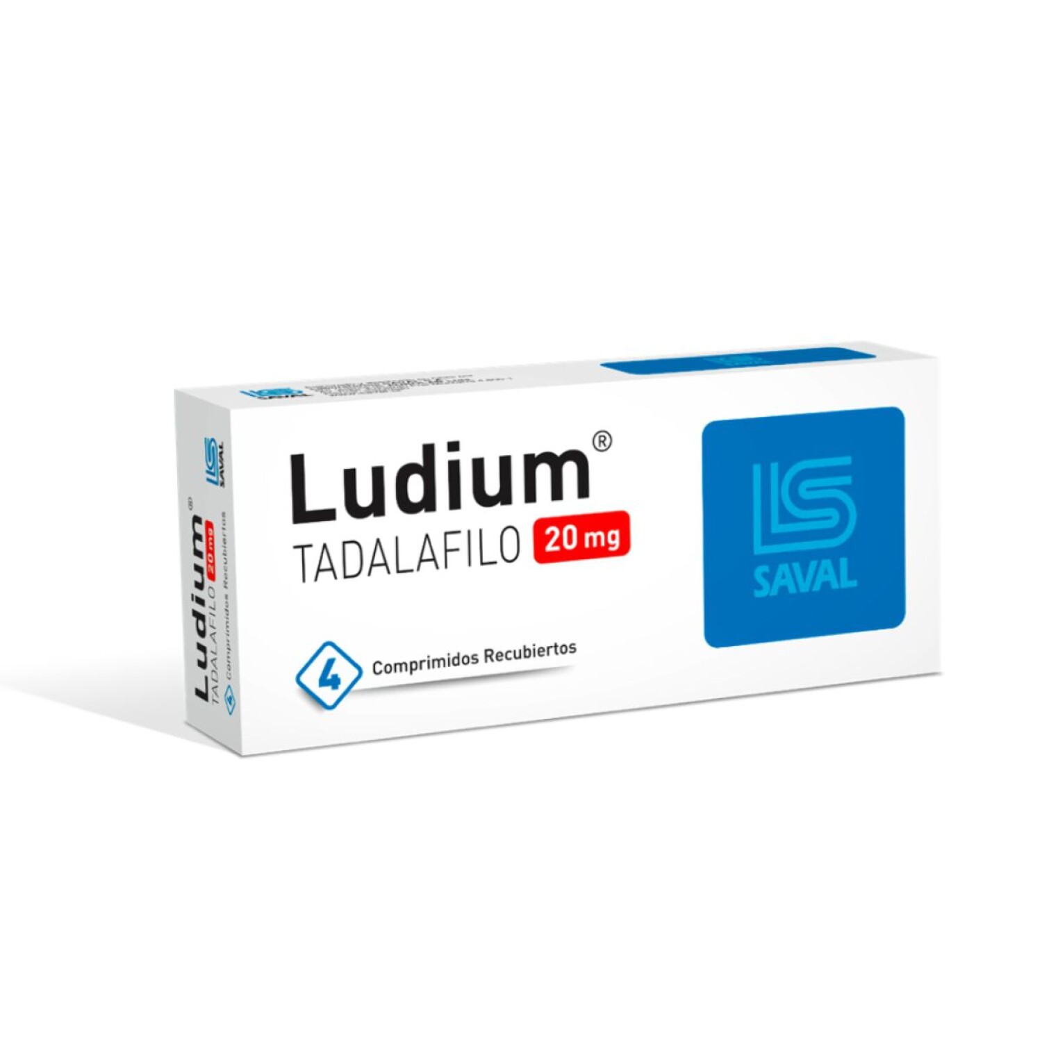 LUDIUM 20 MG. CJ X 4 COMP. REC. — Farmacenter