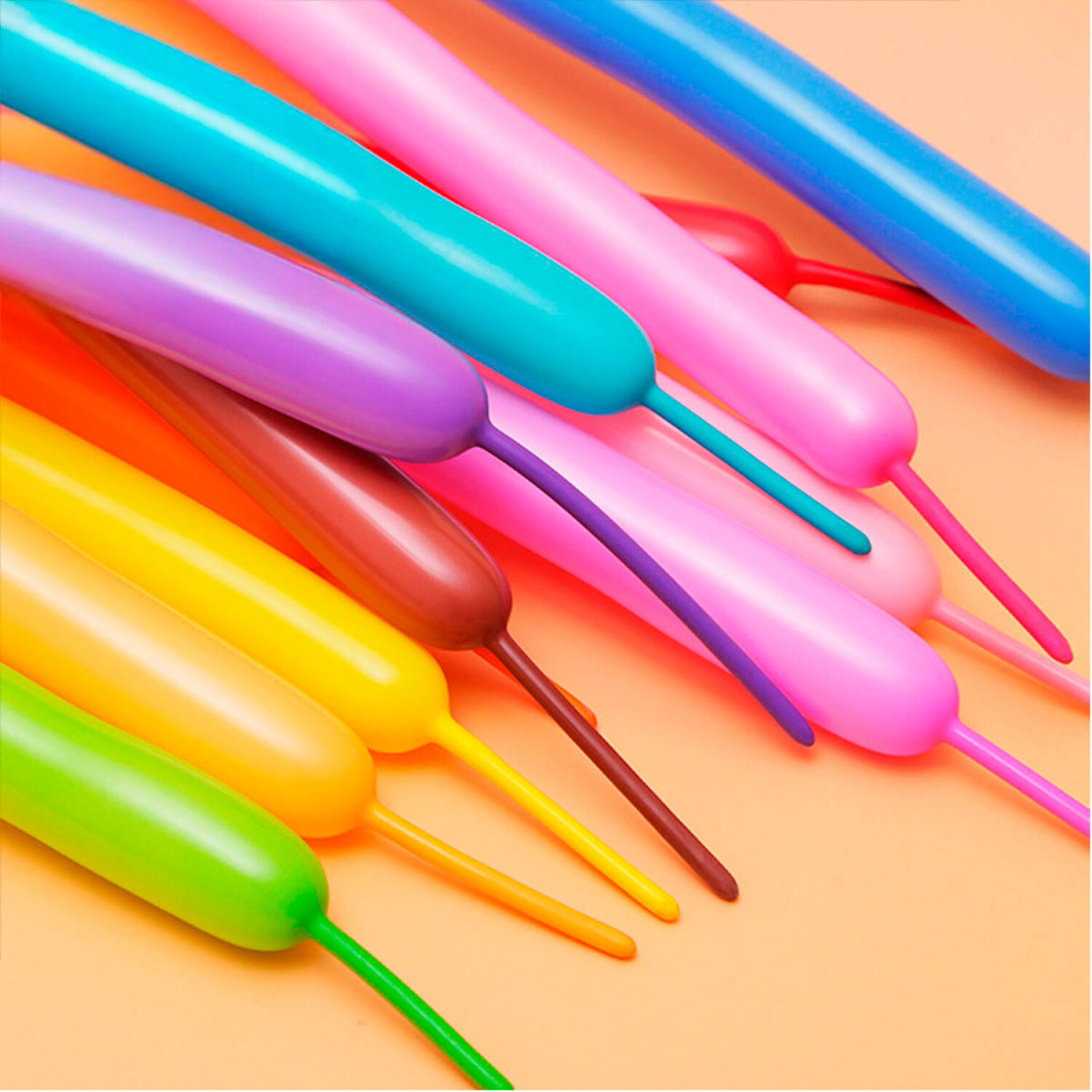 Set N°22 Globos Formas Largos Globologia X 200 Unid — El Rey del ...