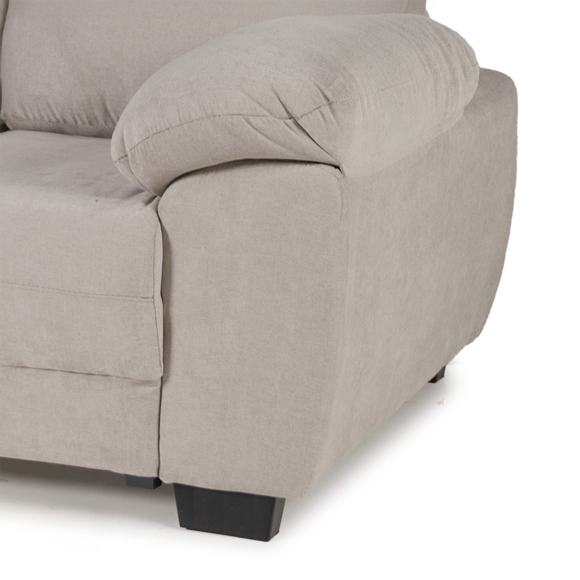 Sofá Serena (Outlet) - Tela Microfibra - 2 cuerpos - Berlin 05 (Ceniza ...