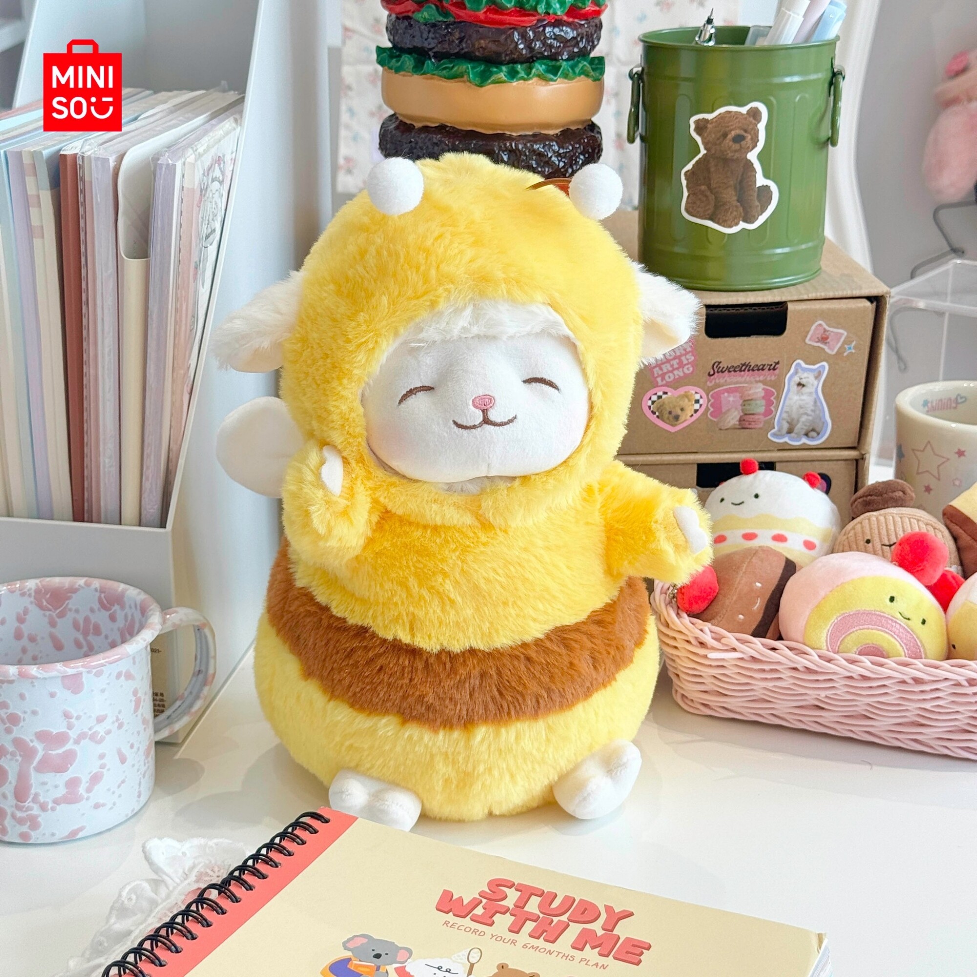 Peluche corderito disfraz - abeja — Miniso Uruguay