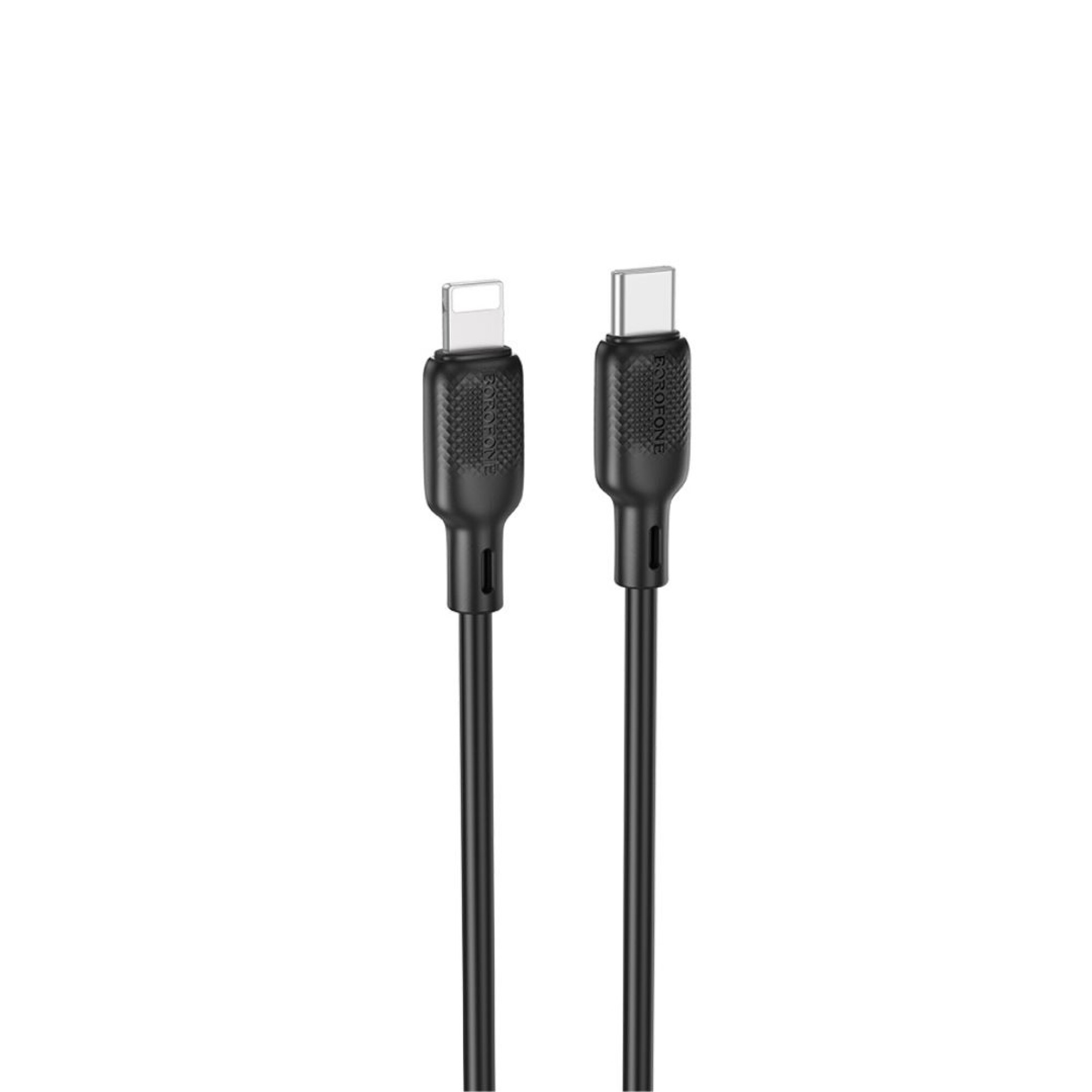 Cable Carga Rápida Usb-c A Lightning 2m Silicona Negro 27w — Una Ganga