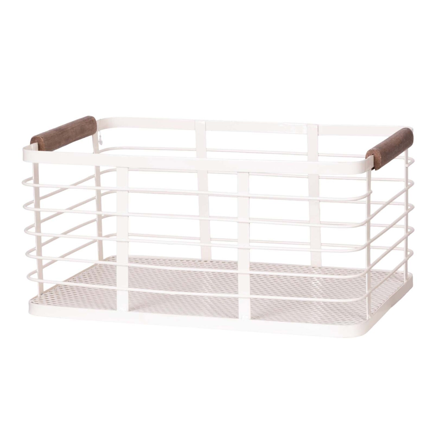 Organizador Hierro-y-madera Blanco 37821 — Divino