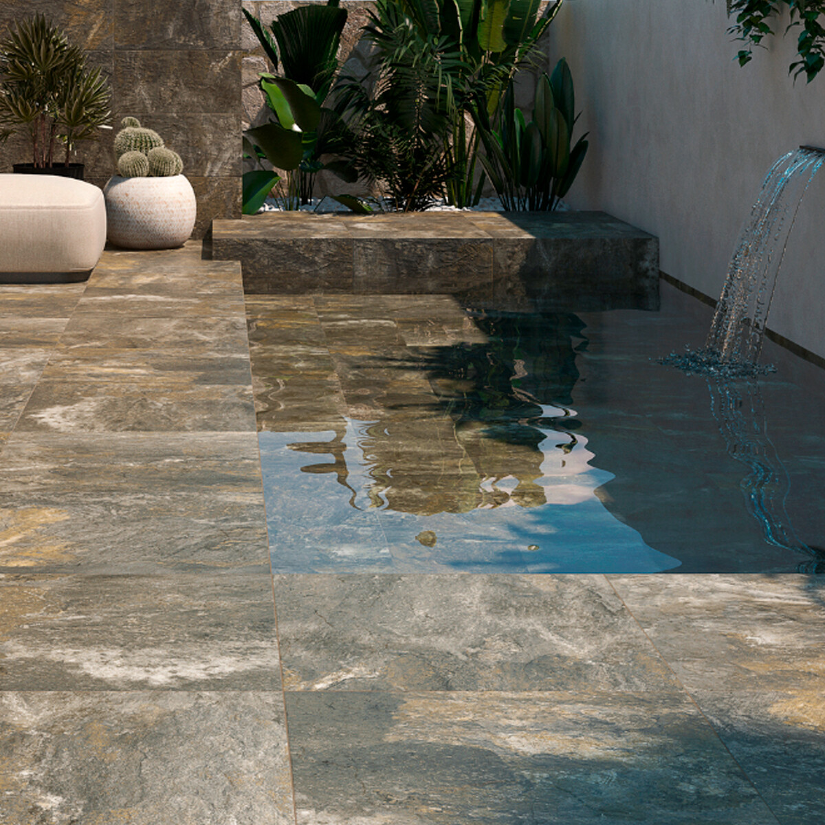 Porcelanato Tipo Piedra Rustico Antideslizante 60X120Cm Piso — Acher ...