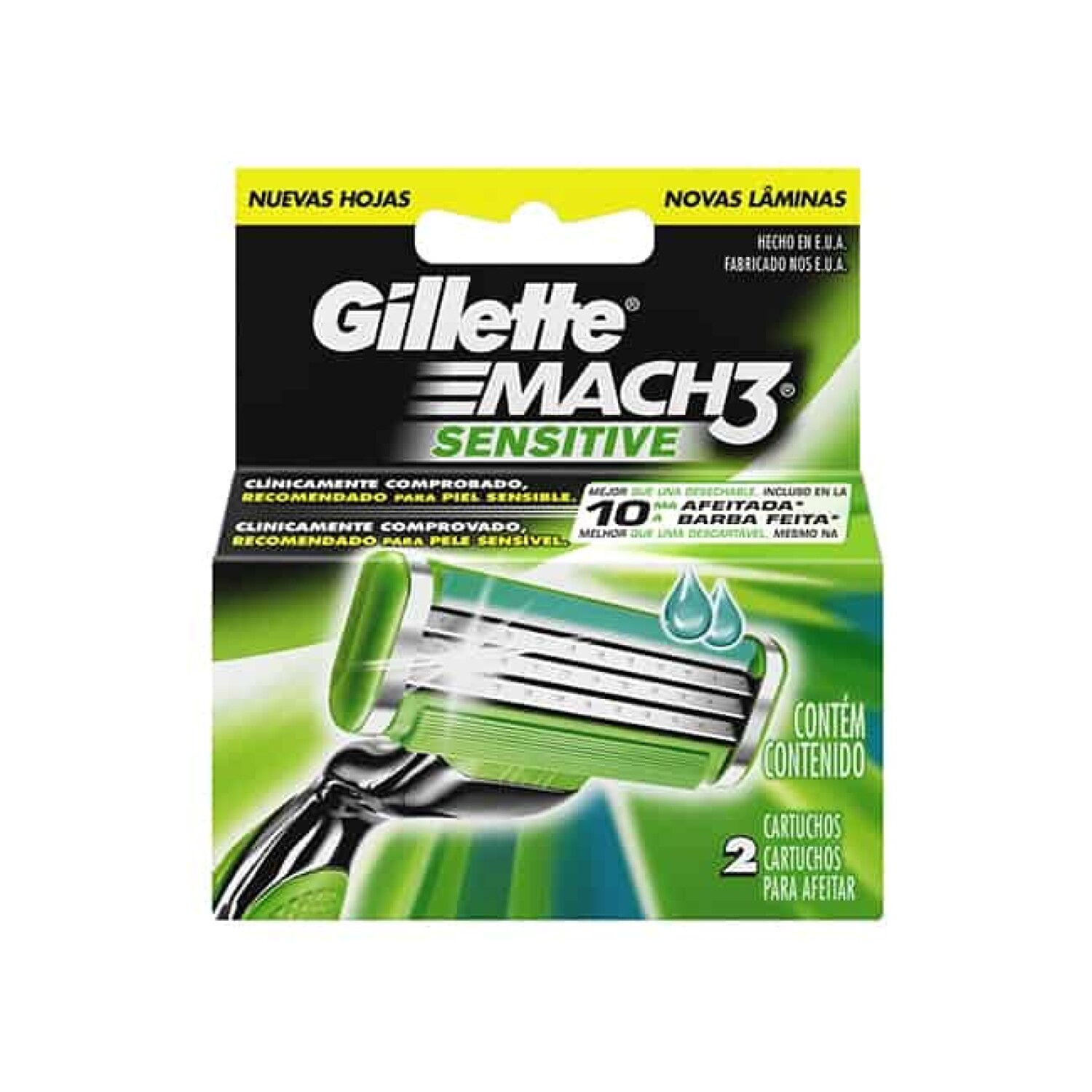 Gillette Rep. Mach 3 Sensitive X2 — San Roque