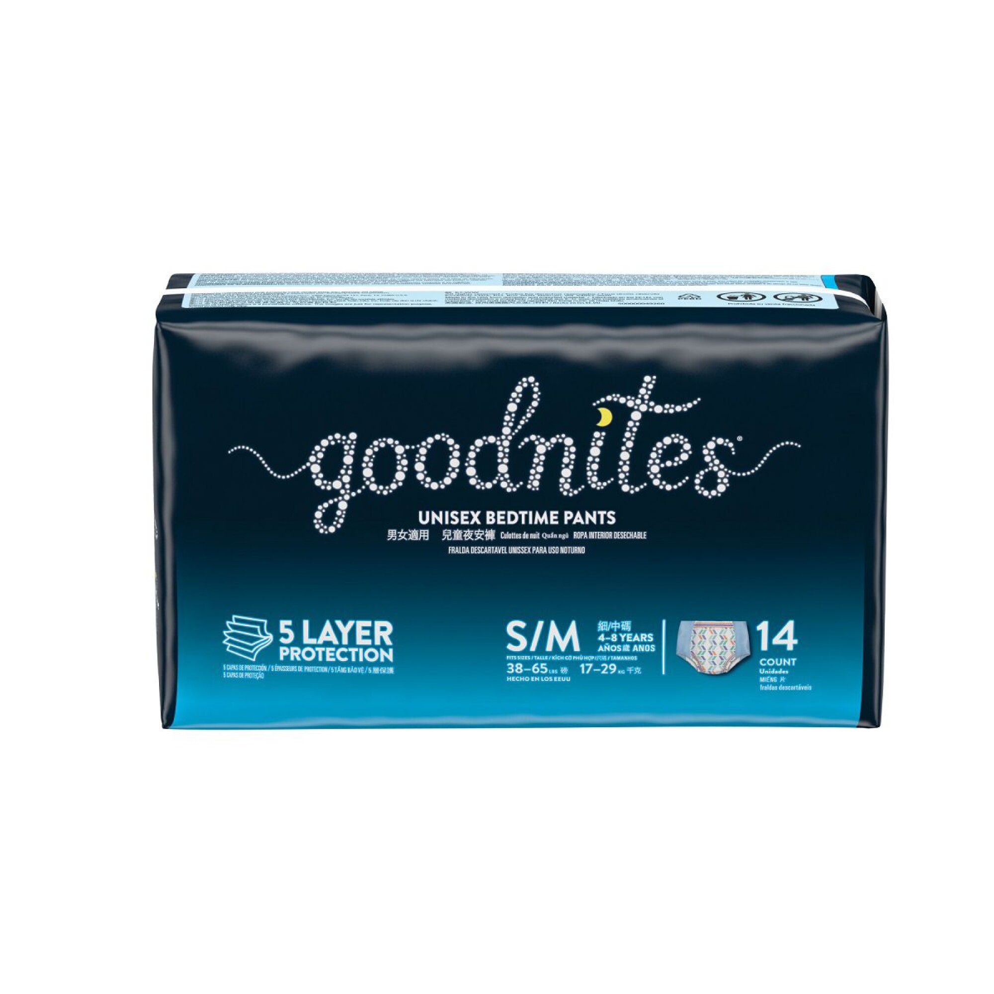 HUGGIES GOODNITES UNISEC M 4X14 UNID UNI — Farmacenter
