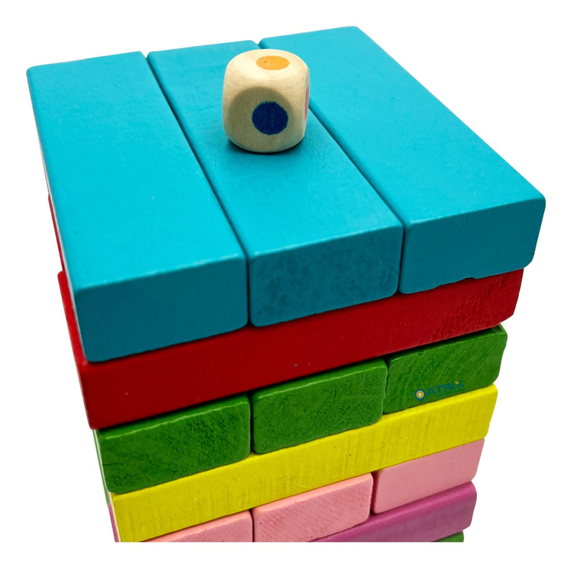 Jenga Folds High Madera Excelente Calidad Divertirse Niños — Atrix