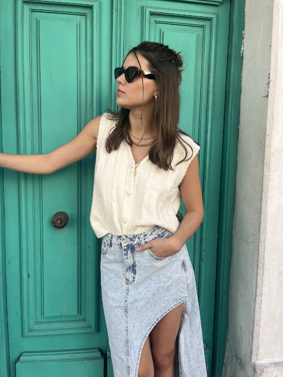 Chaleco Lucy - blanco — Bianca Store