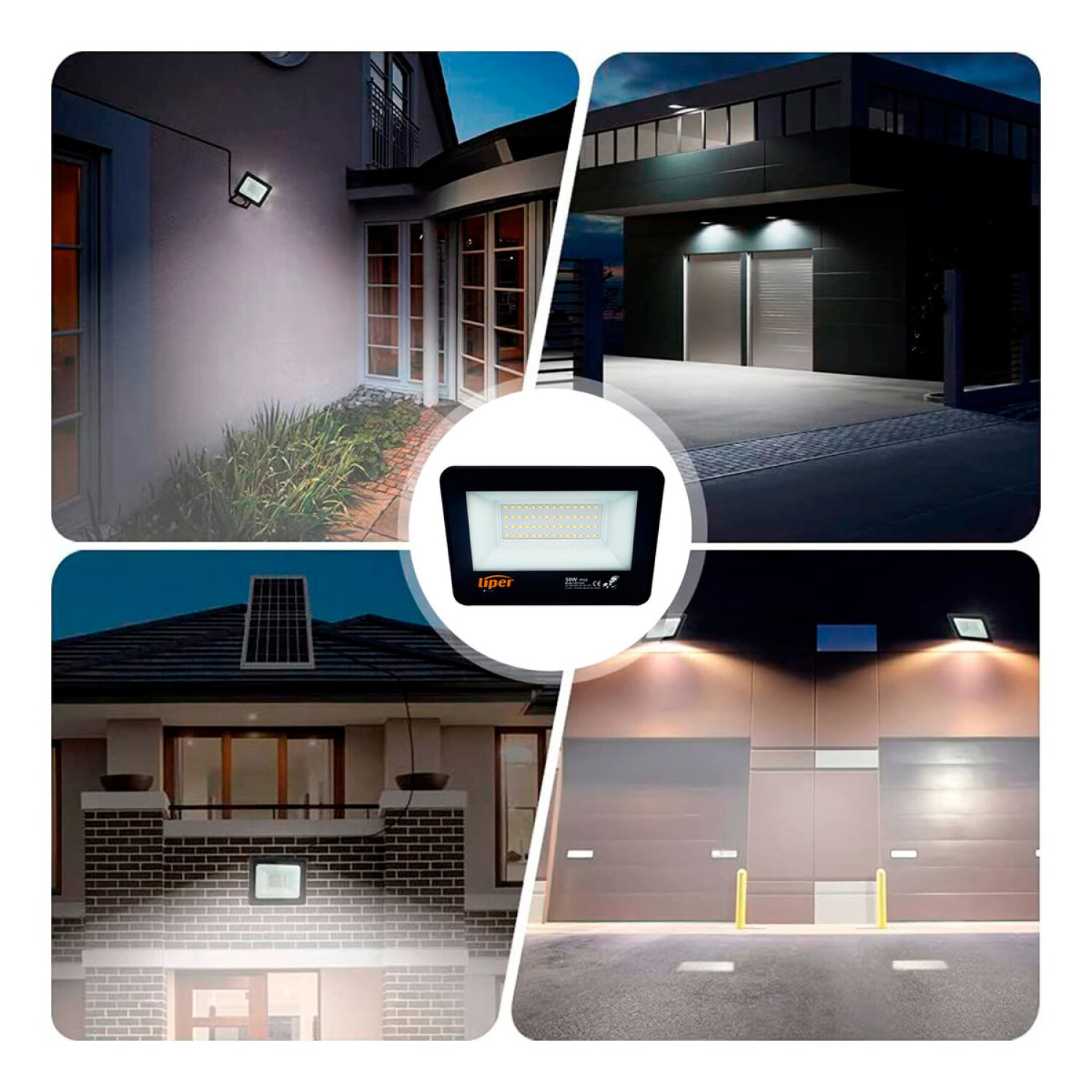 Foco Led Liper 50w Luz Fría Para Interior Y Exterior — Atrix