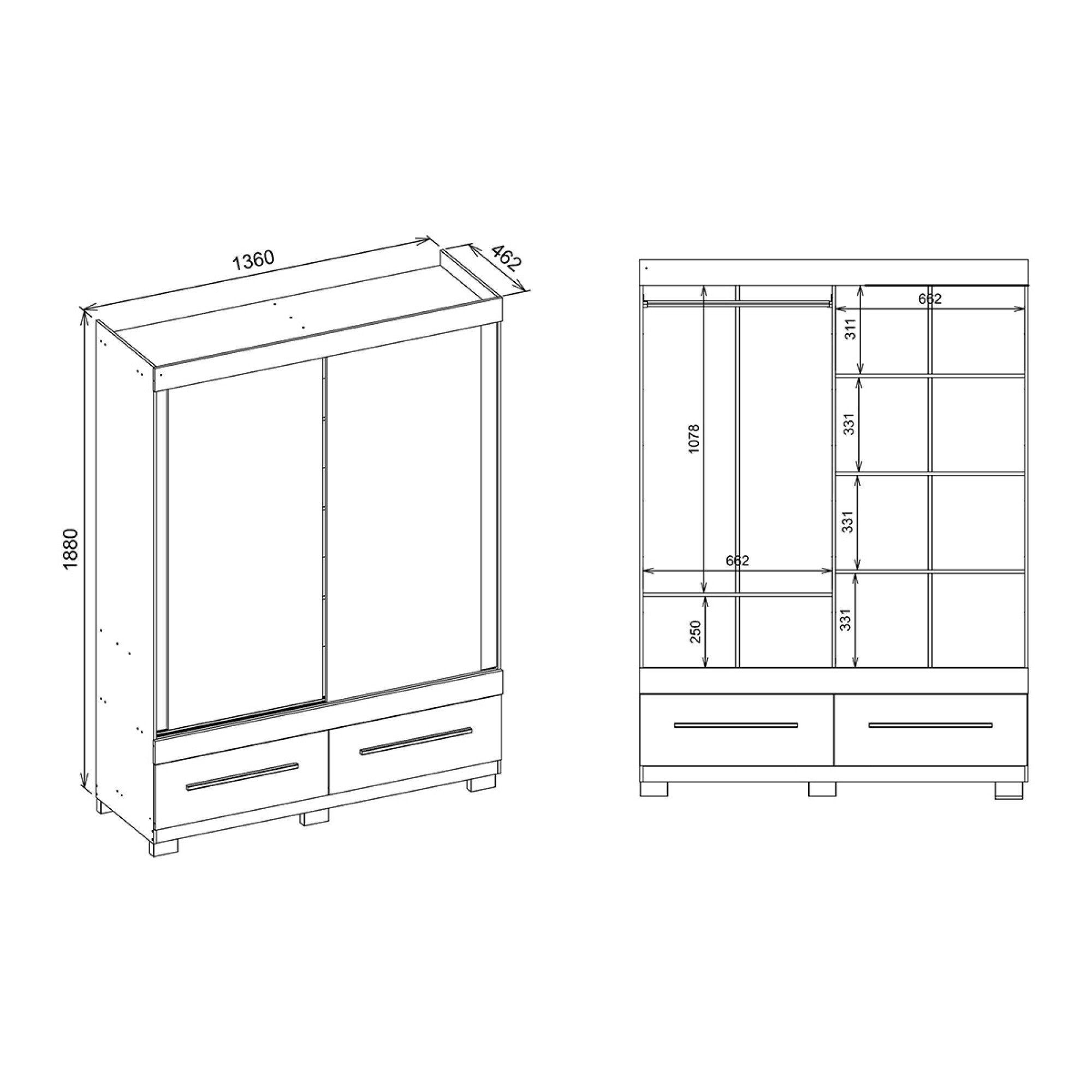 Ropero Sereno Color Blanco — Castro