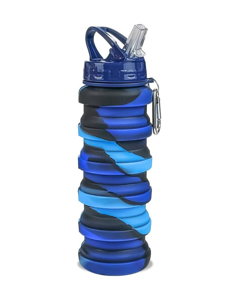 BOTELLA SILICONA COMPRIMIDA - AZUL — Guapa
