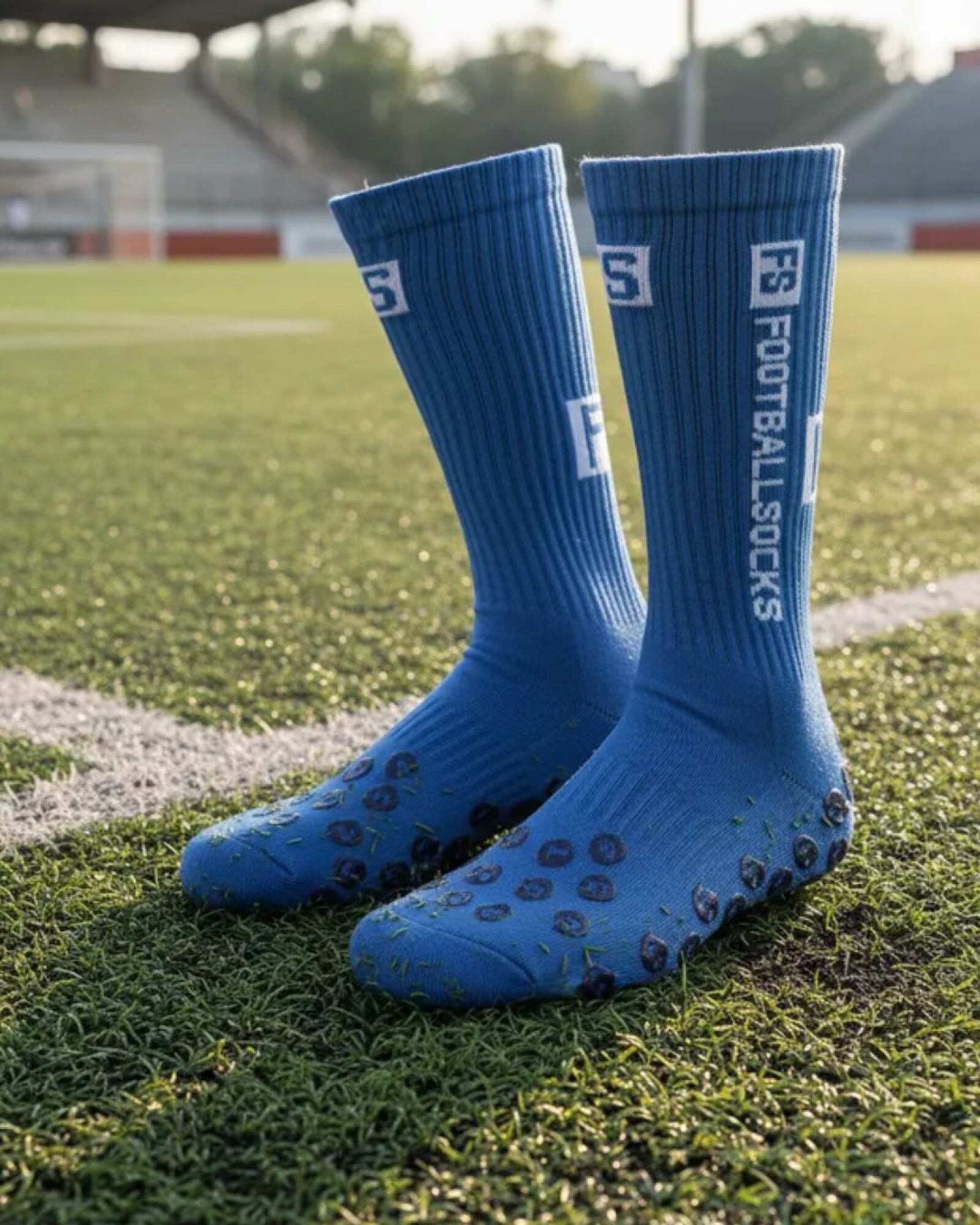 Par de Medias Deportivas Antideslizantes para Fútbol FS - Azul Francia ...